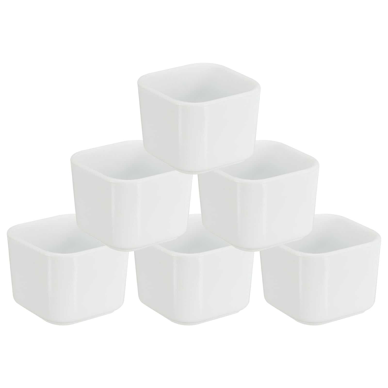 Uxcell 2" Square Plastic Succulent Planter with Drainage Flowerpot ...