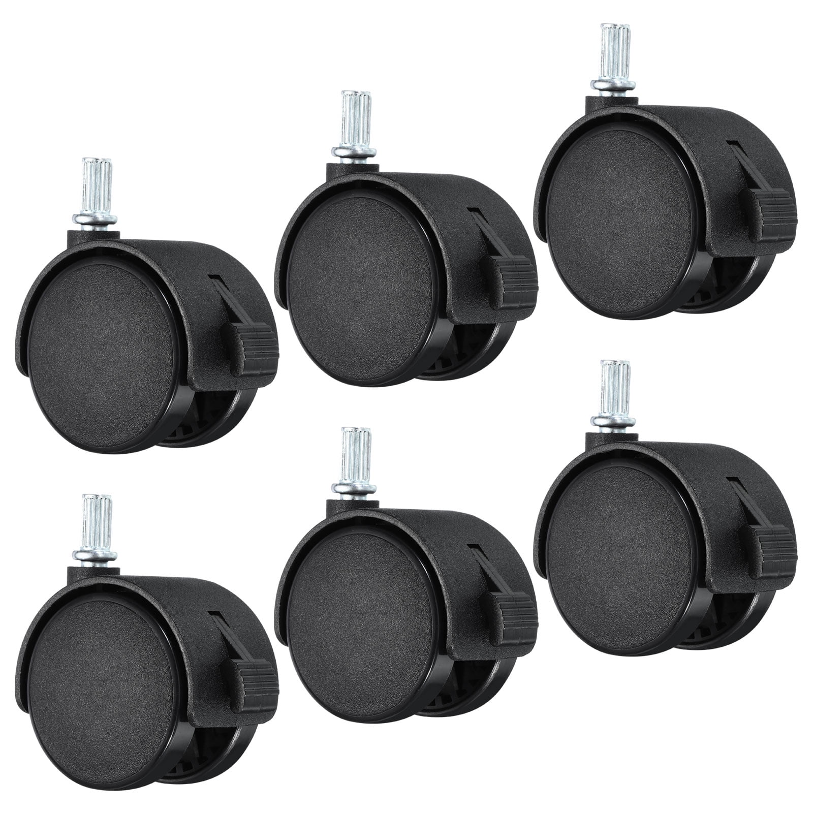 Uxcell 2" Stem Swivel Casters Nylon 360 Degree Swivel Stem Wheel with ...