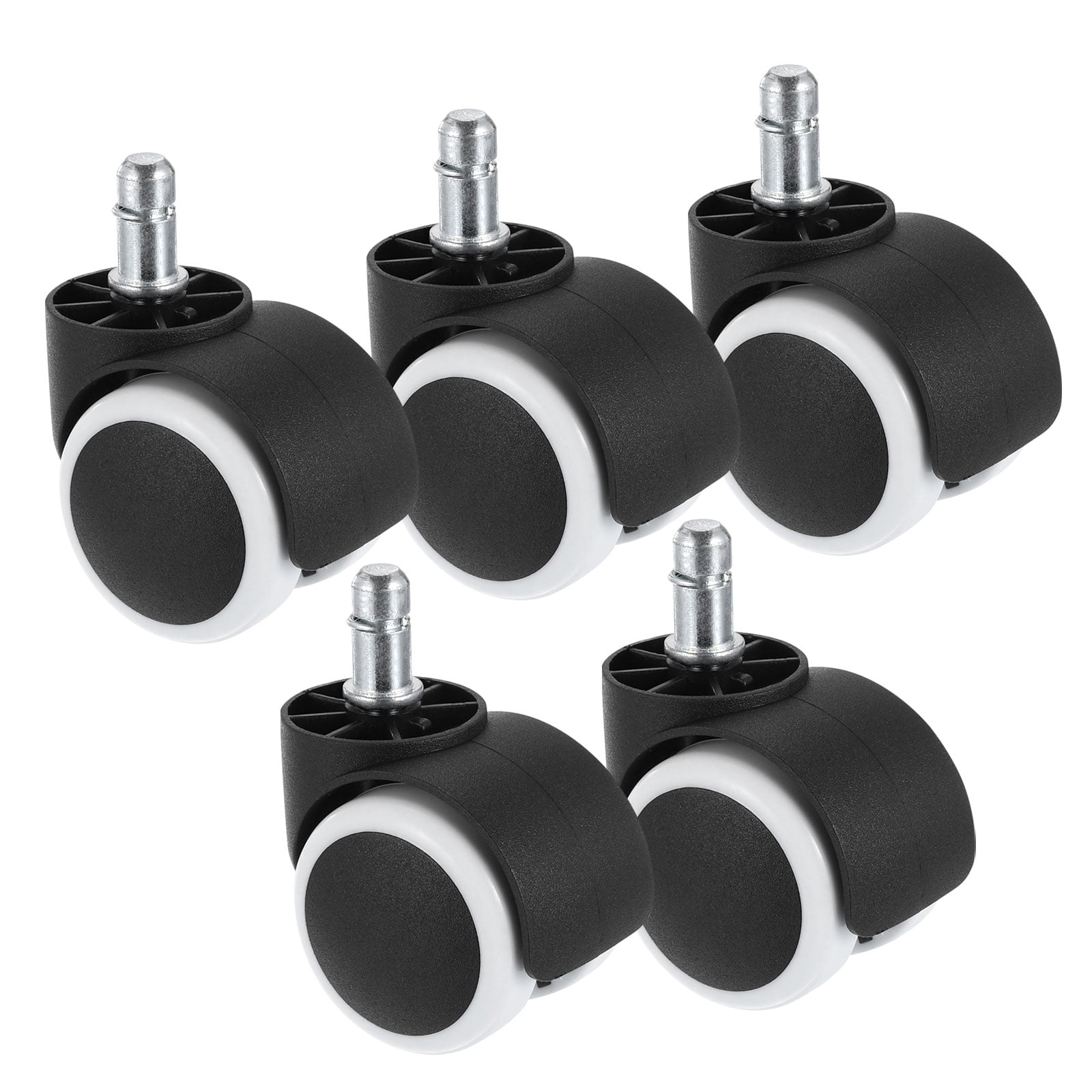 Uxcell 2" Swivel Casters Nylon 360 Degree Threaded Swivel Stem Wheels ...