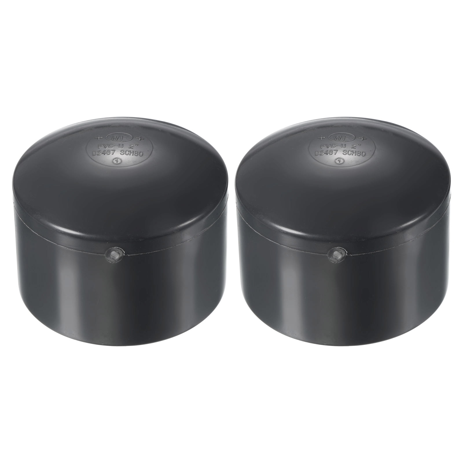 Uxcell 2" UPVC Pipe End Cap Fitting, 2 Pack Plug Socket Adapter Smooth ...