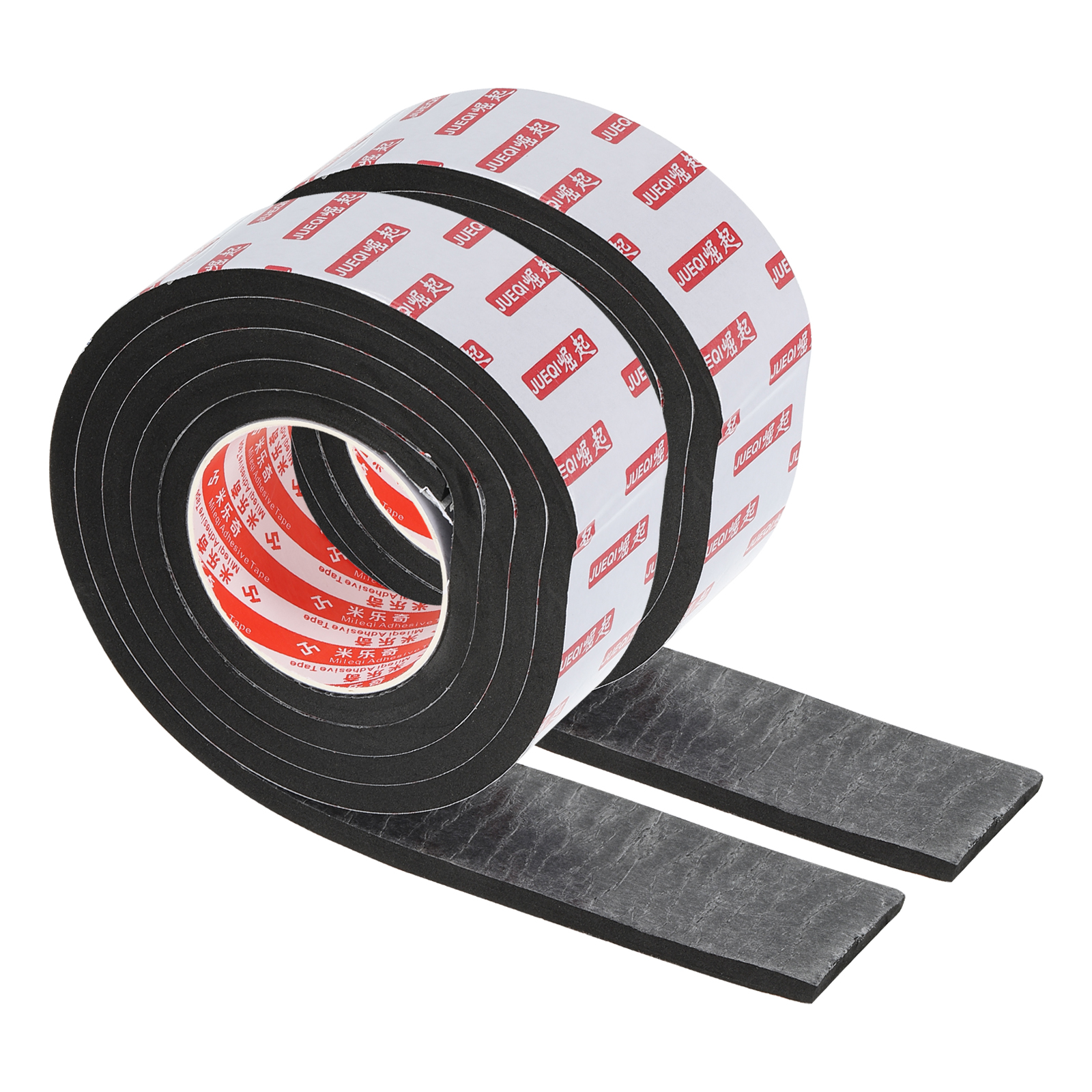 Uxcell 2"W x 3/8"T x 6.6Ft EVA Double Sided Foam Tape, 2Rolls, Black ...