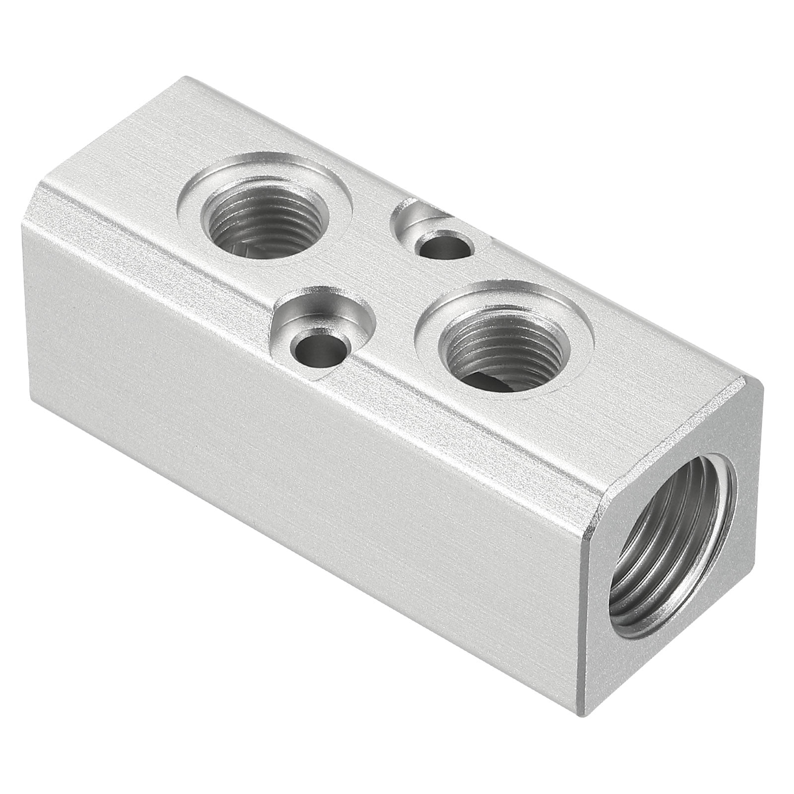 Uxcell 2 Way 4 Port Air Manifold, G1/2" G1/4" Air Hose Inline Air ...