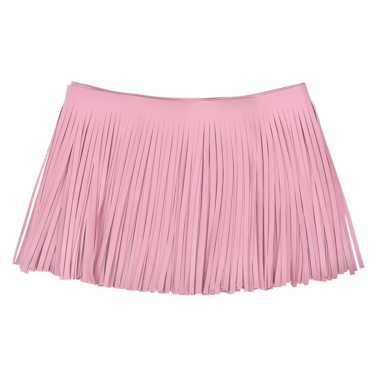 Uxcell 2 Yards 10 Inch Faux Leather Fringe Trim Tassel Fringe for ...