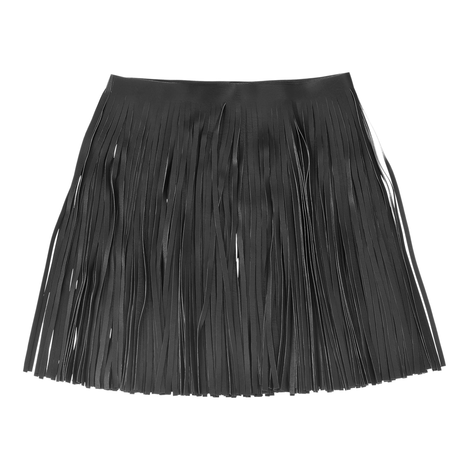 Uxcell 2 Yards 12 Inch Faux Leather Fringe Trim Tassel Fringe for ...