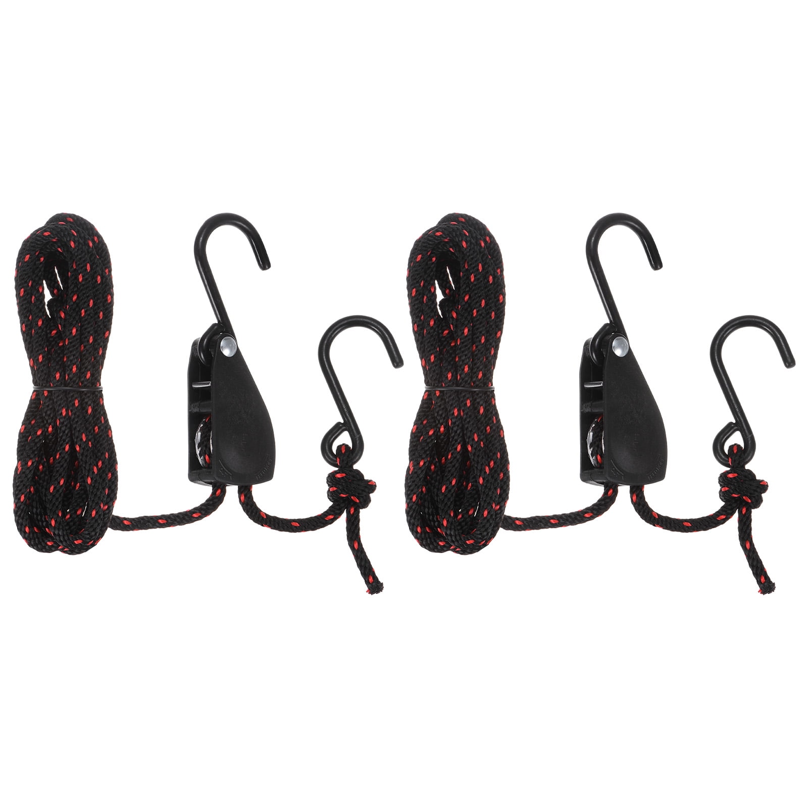 Uxcell 2 pieces 1/4" (6mm) Rope Hanger Metal Gear Ratchet 11.8ft (3 ...