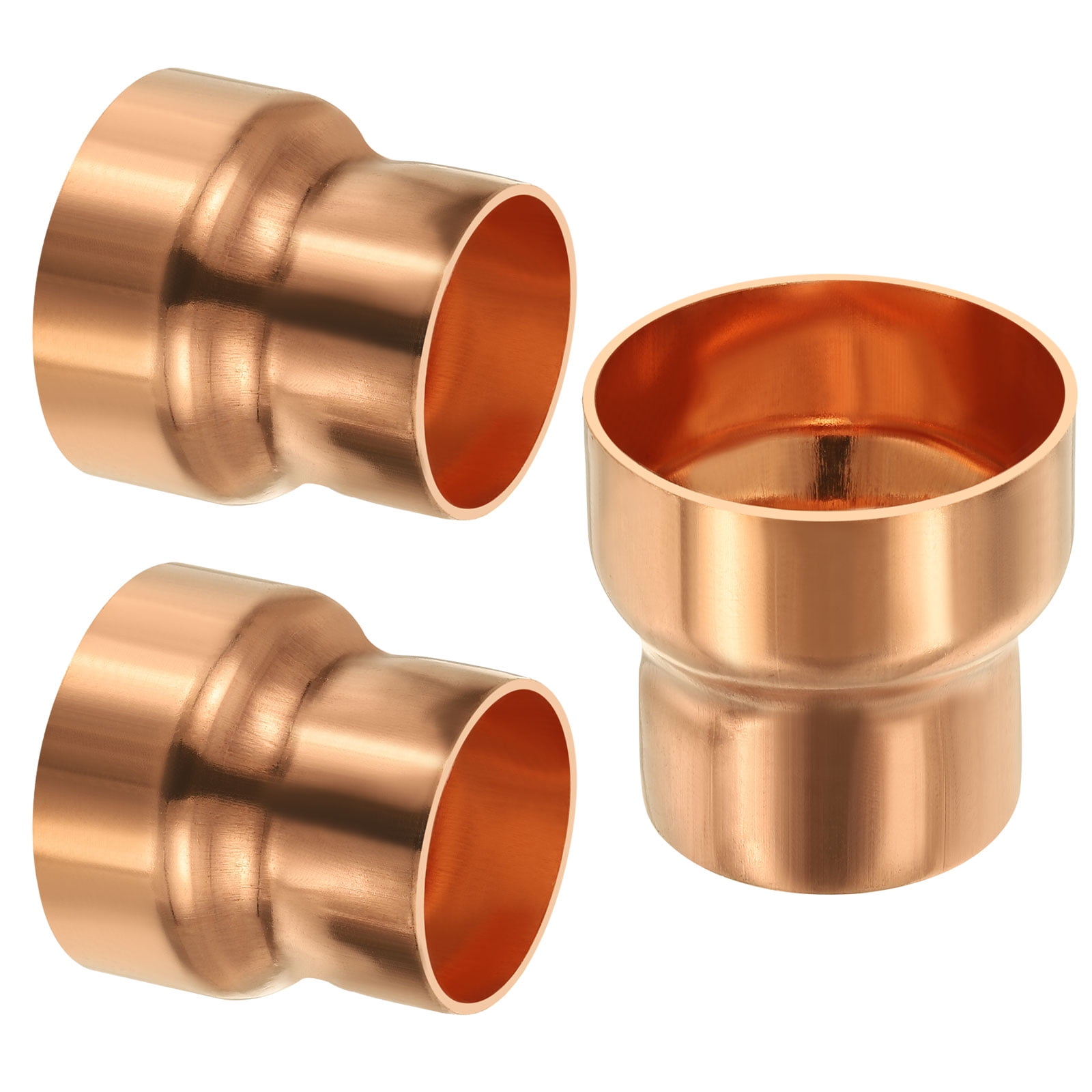 Uxcell 2" to 1-1/2" Nominal Size Copper Reducer Reducing Coupling ...