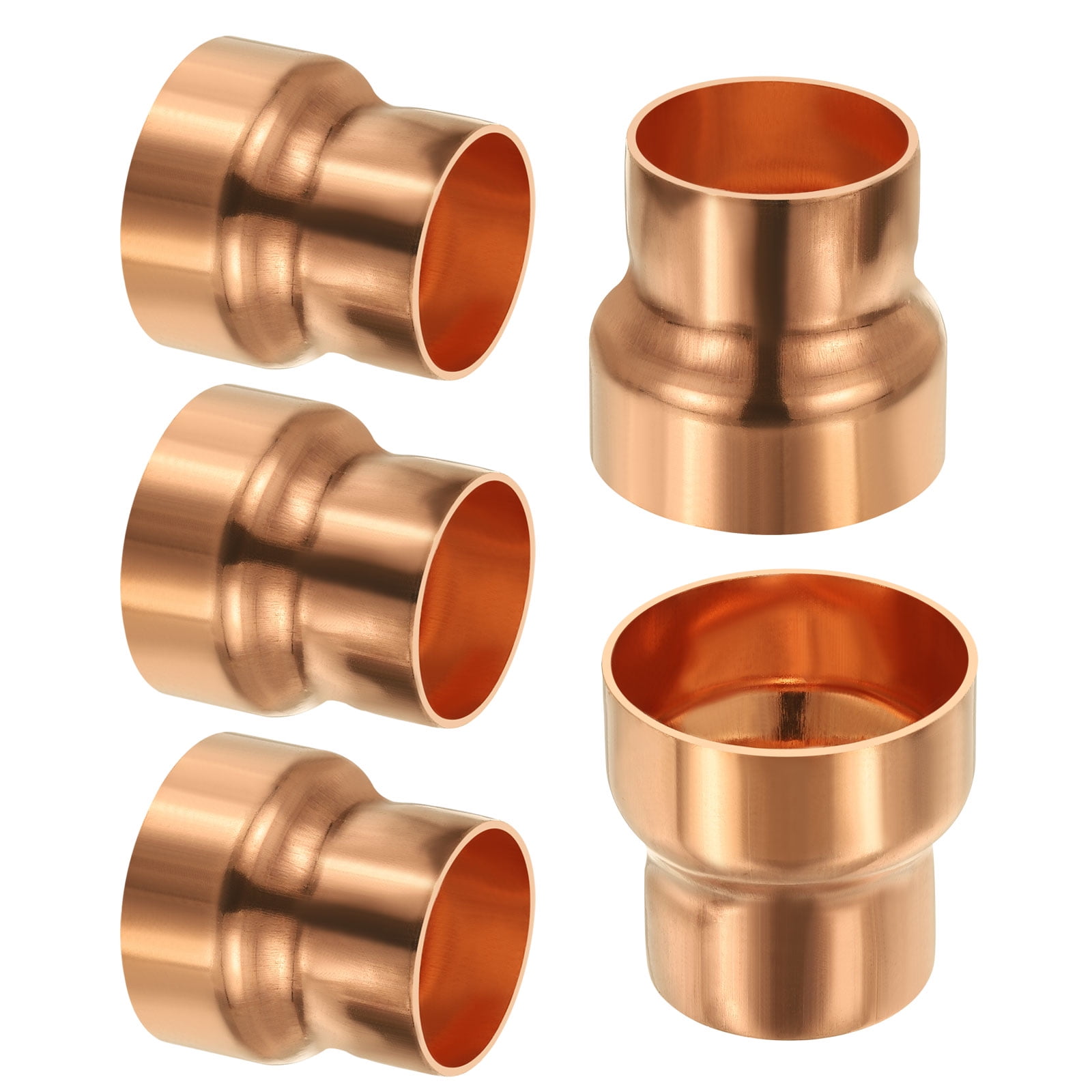 Uxcell 2" to 1-1/2" Nominal Size Copper Reducer Reducing Coupling ...