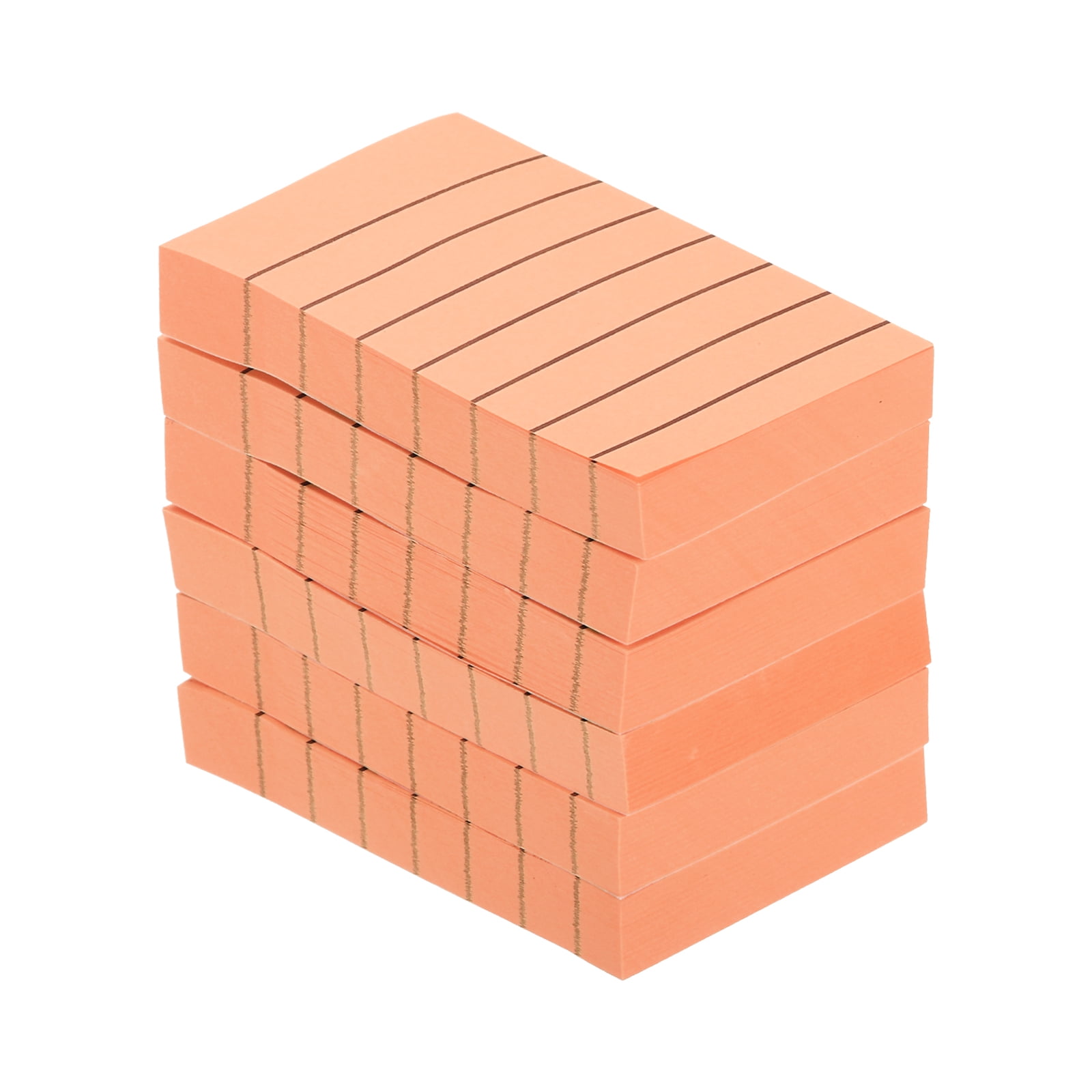 Uxcell 2" x 3" Lined Sticky Notes, Fluorescent Colored Self-Stick Note ...