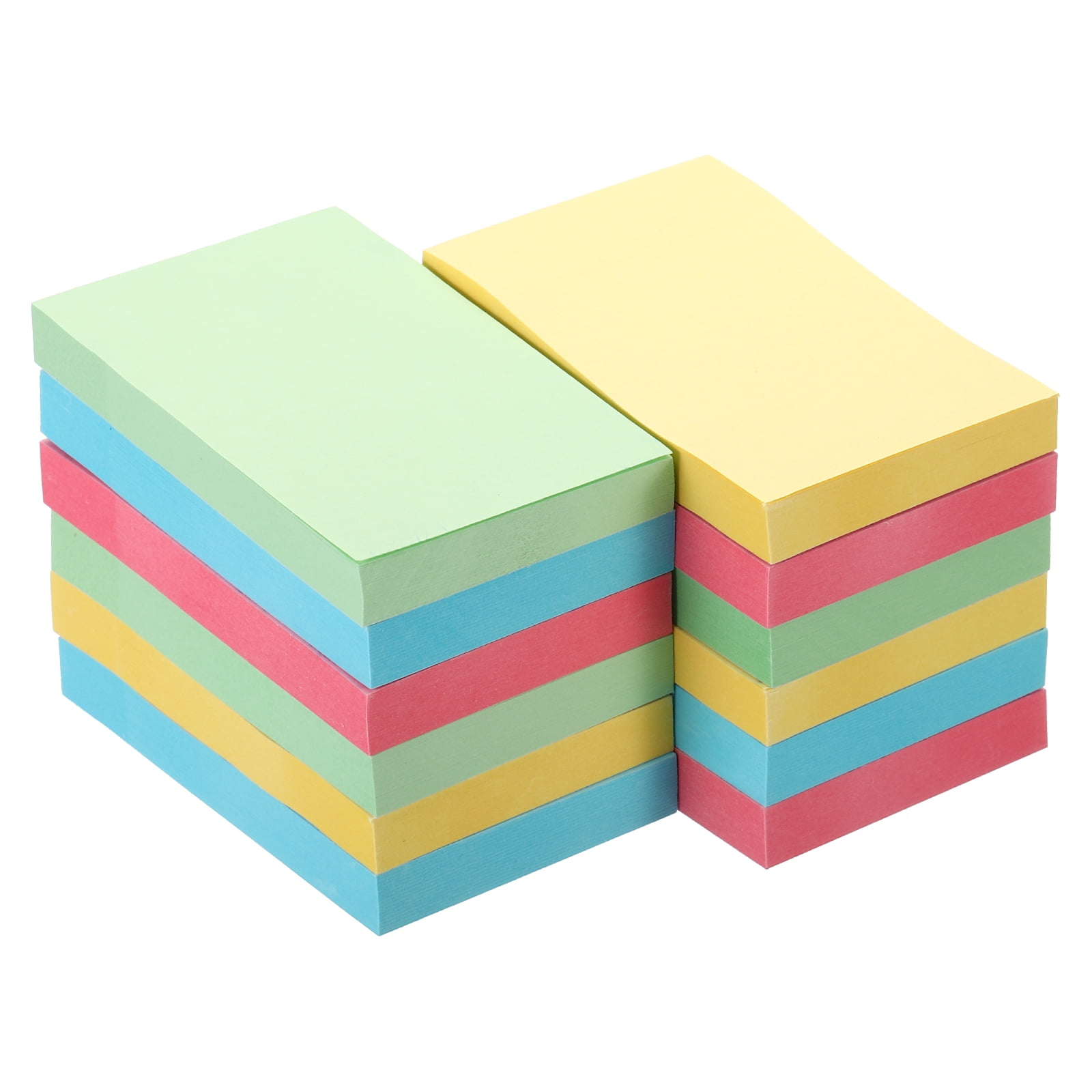 Uxcell 2" x 3" Sticky Notes, Bright Colorful Sel-Stick Note Pads 100 ...