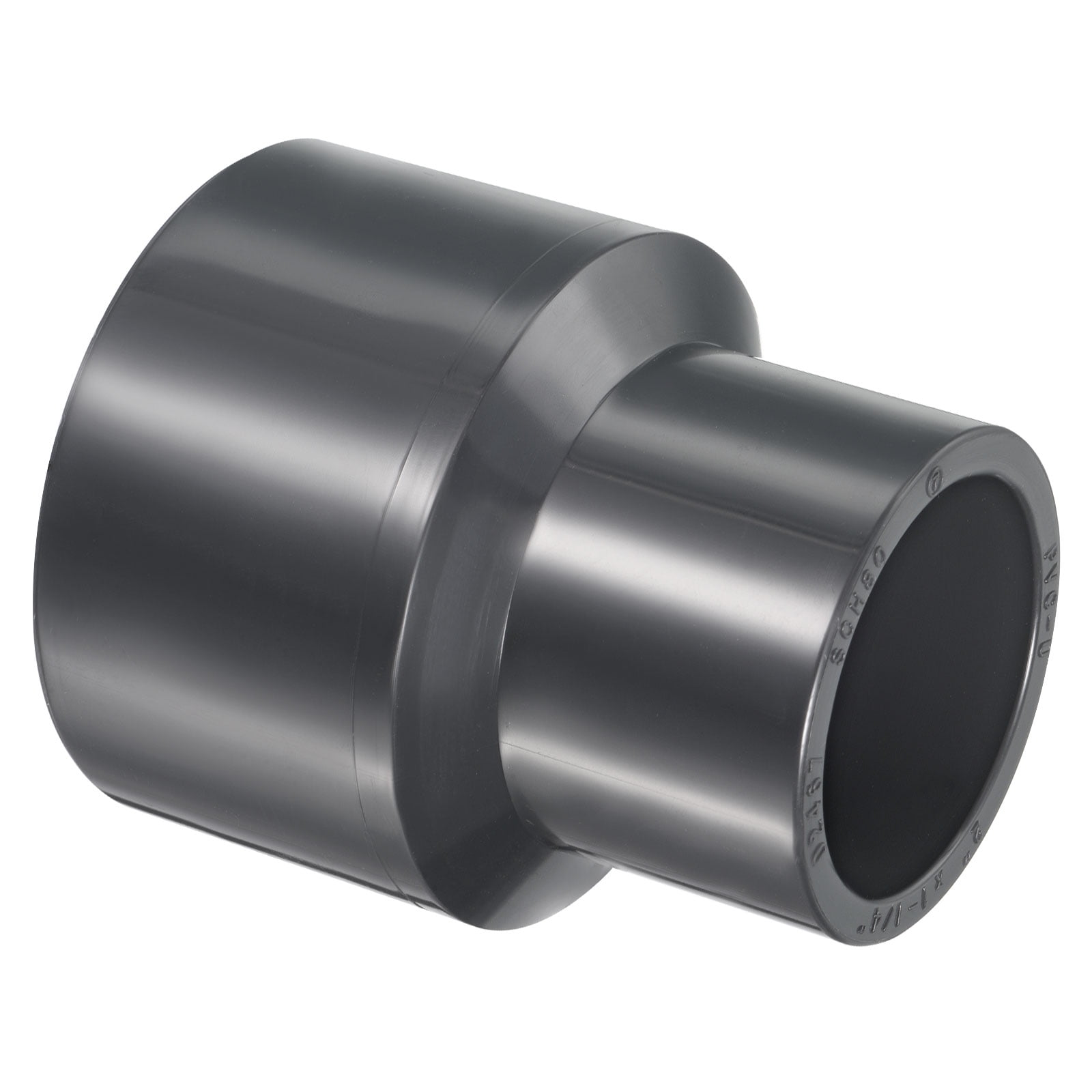 Uxcell 2"x1-1/4" UPVC Reducer Pipe Fitting SCH80 Straight Coupling ...
