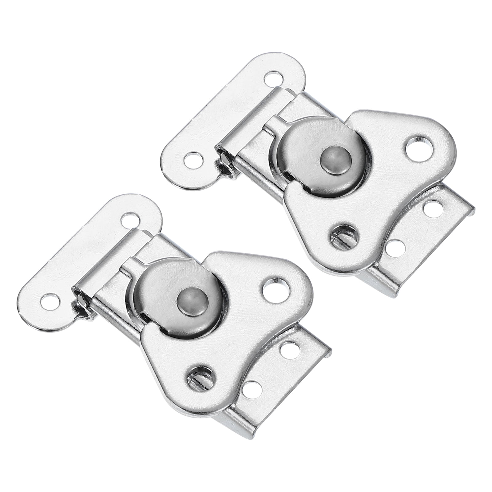Uxcell 2"x1.5" Steel Spring Loaded Small Butterfly Twist Latch, Silver ...