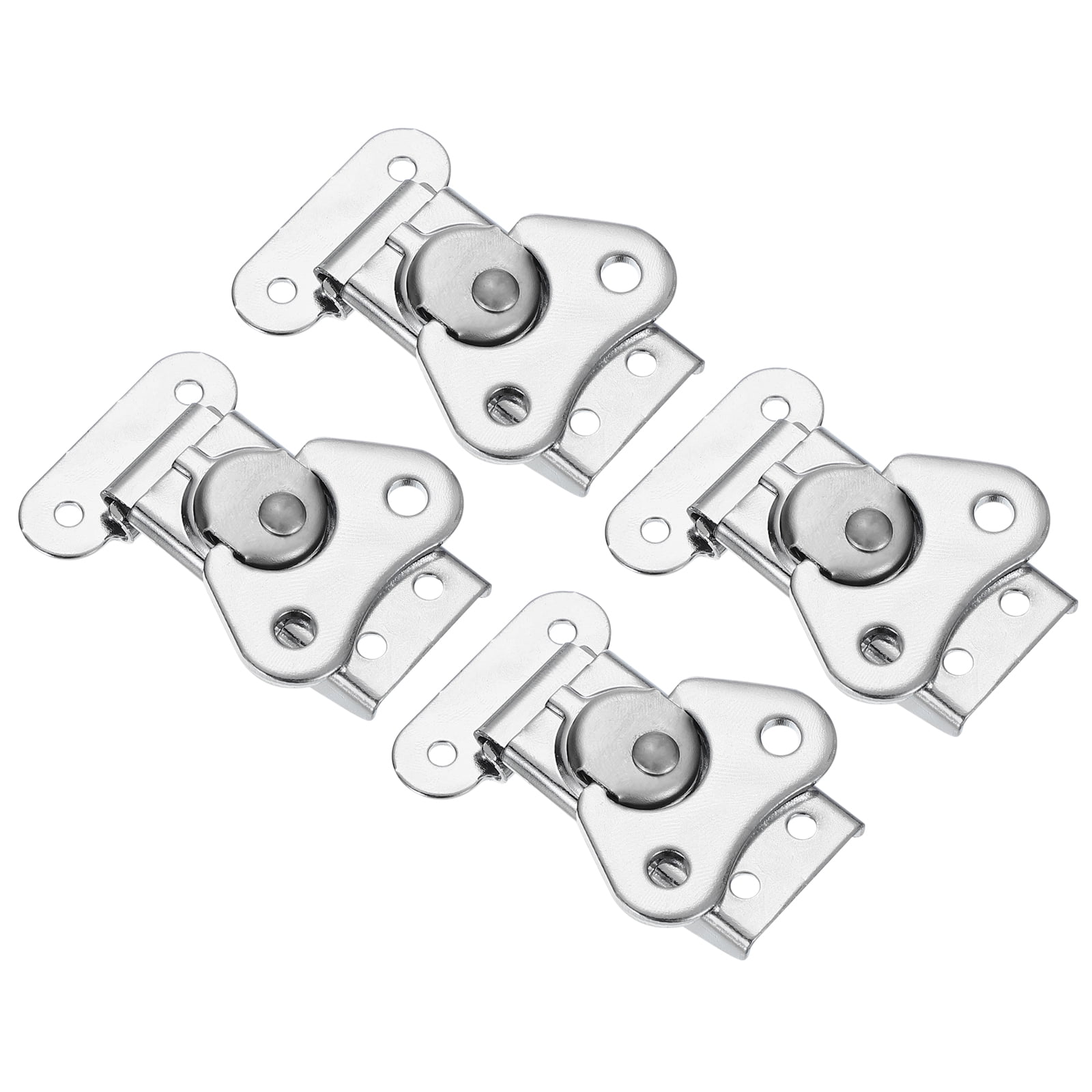 Uxcell 2"x1.5" Steel Spring Loaded Small Butterfly Twist Latch, Silver ...