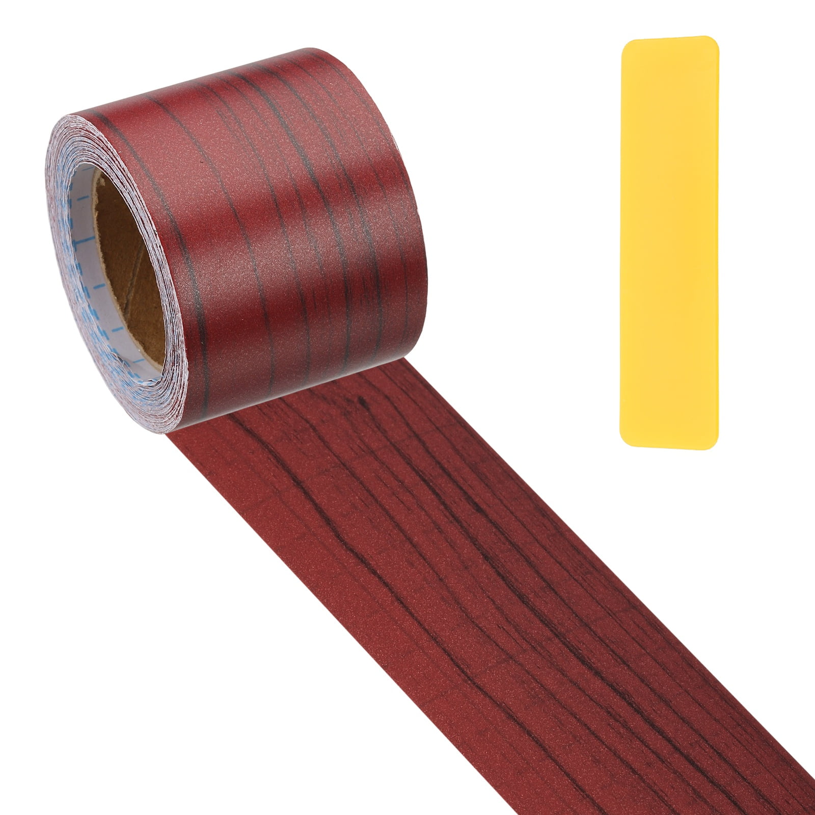 Uxcell Self-Adhesive Wood Grain Repair Tape with Scraper for Furniture ...