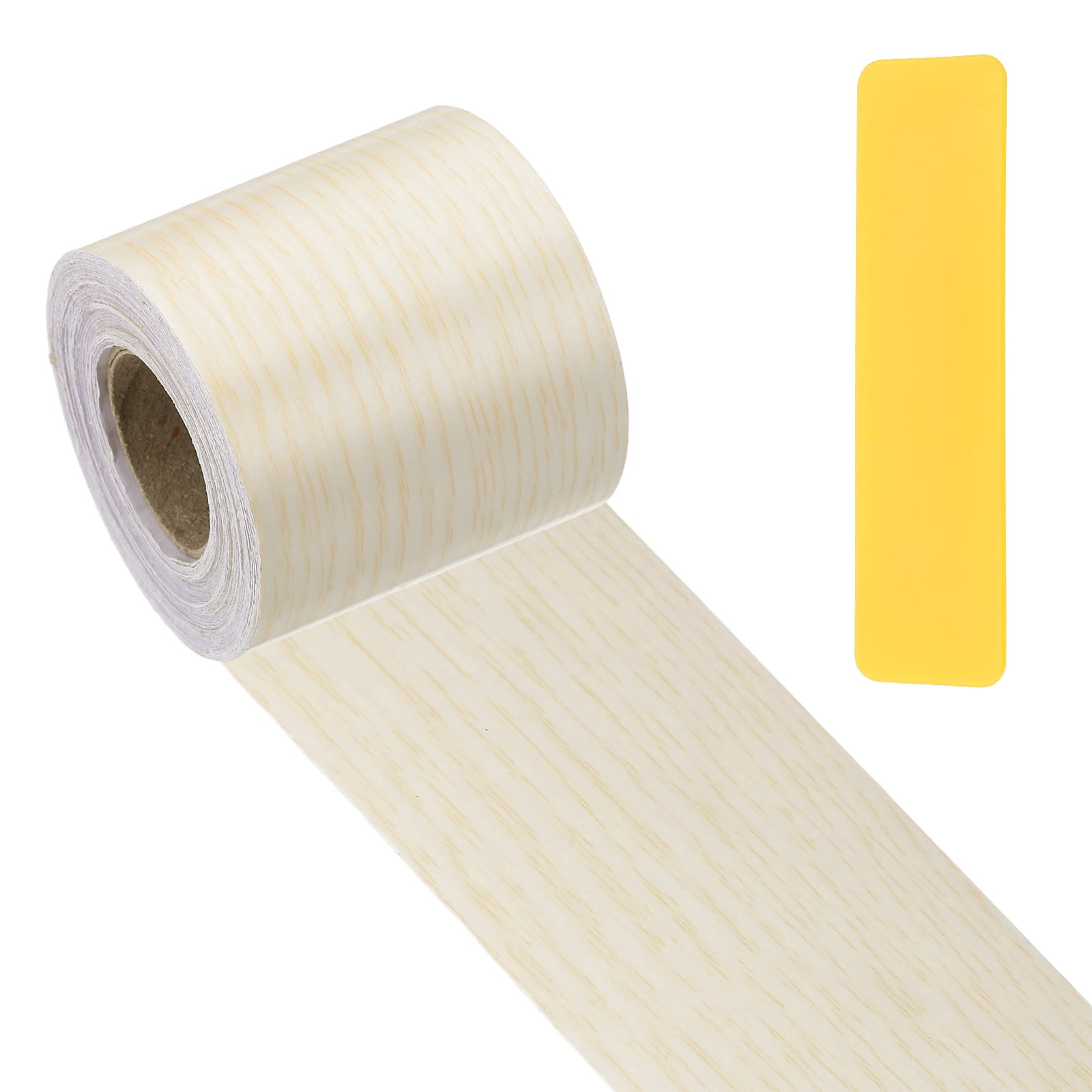 Uxcell Self-Adhesive Wood Grain Repair Tape with Scraper for Furniture ...