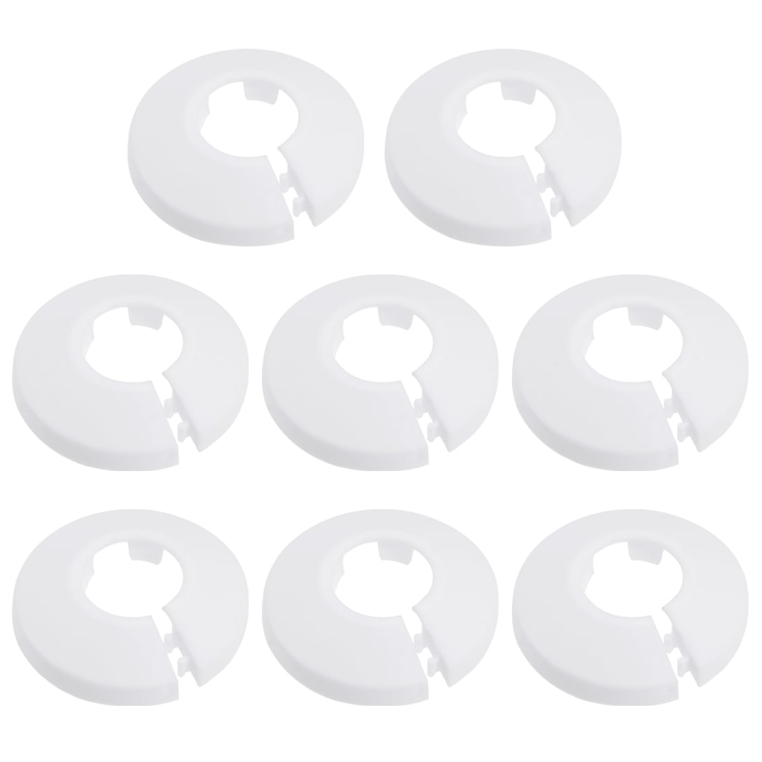 Uxcell 20-21mm PP Plastic Water Pipe Cover Decoration 8 Pack White ...