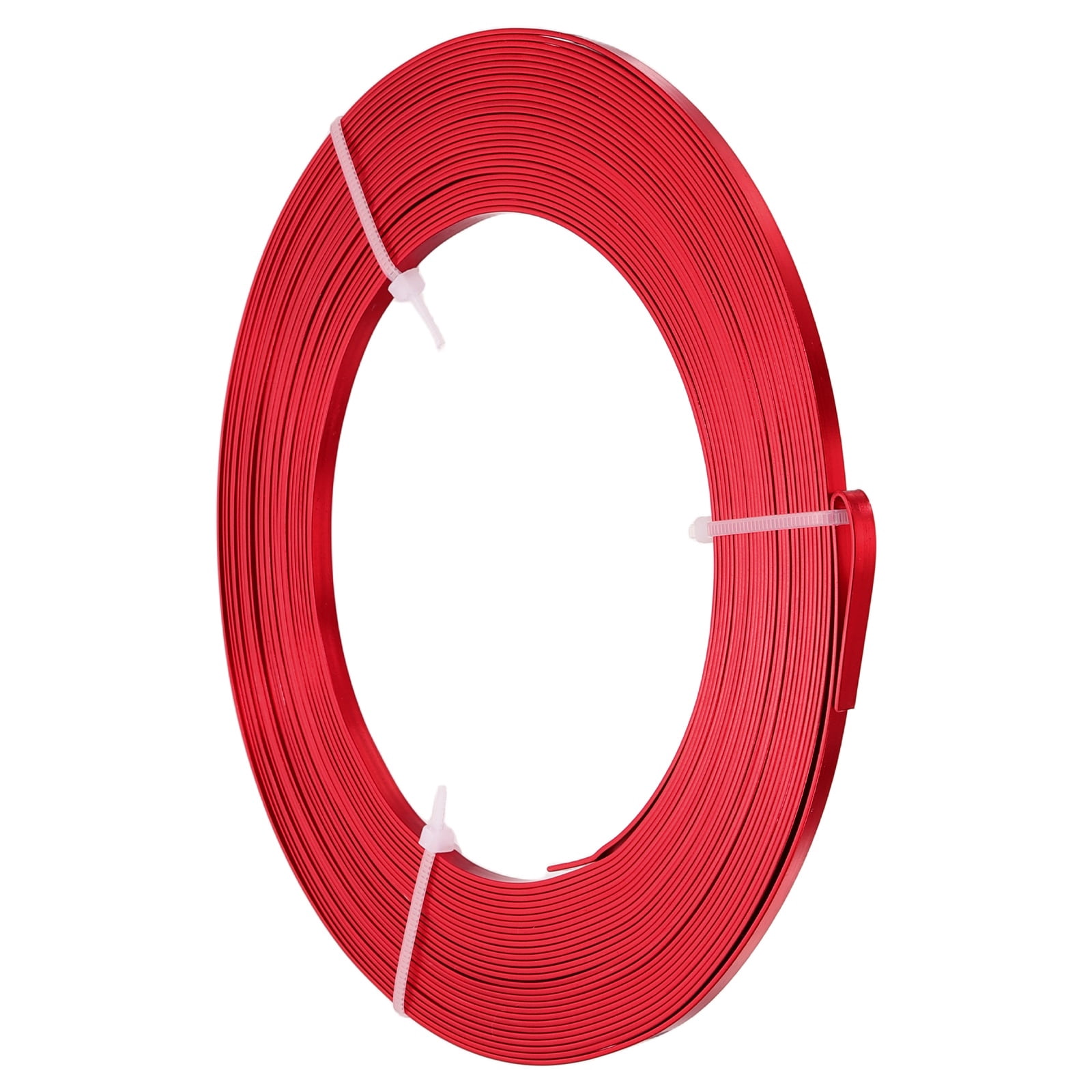 Uxcell 20 AWG 3.5mm Wide Aluminum Flat Wire, 33Ft 1 Roll Bendable ...