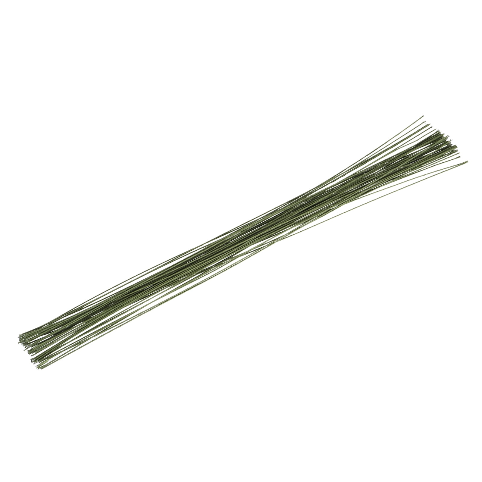 Uxcell 20 Gauge Floral Stem Wire 16 Inch Dark Green Floral Wire for DIY ...