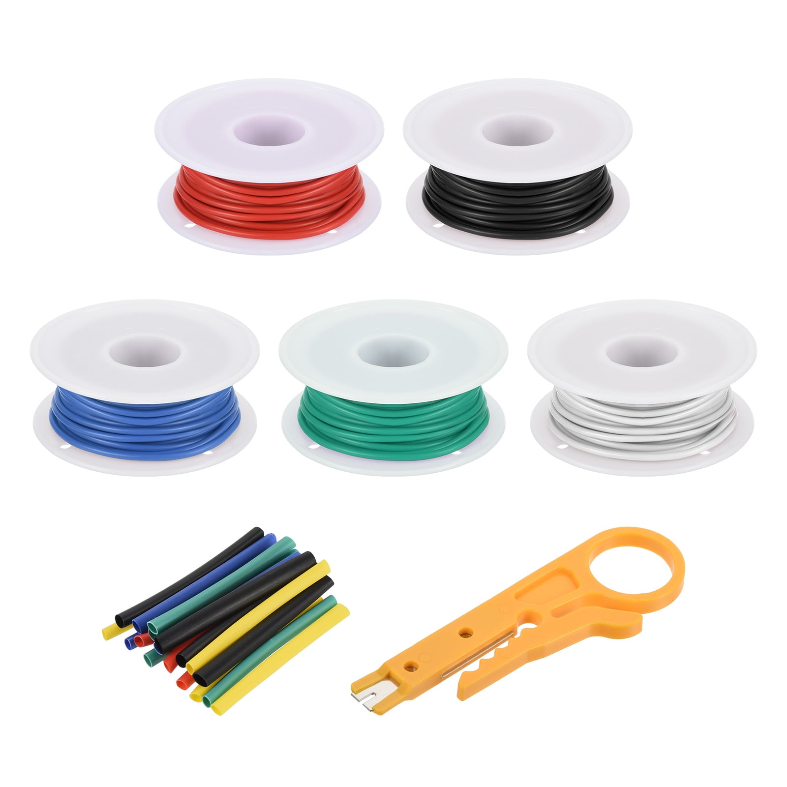 Uxcell 20 Gauge Silicone Wire Kit 20AWG Stranded Tinned Copper Hookup ...
