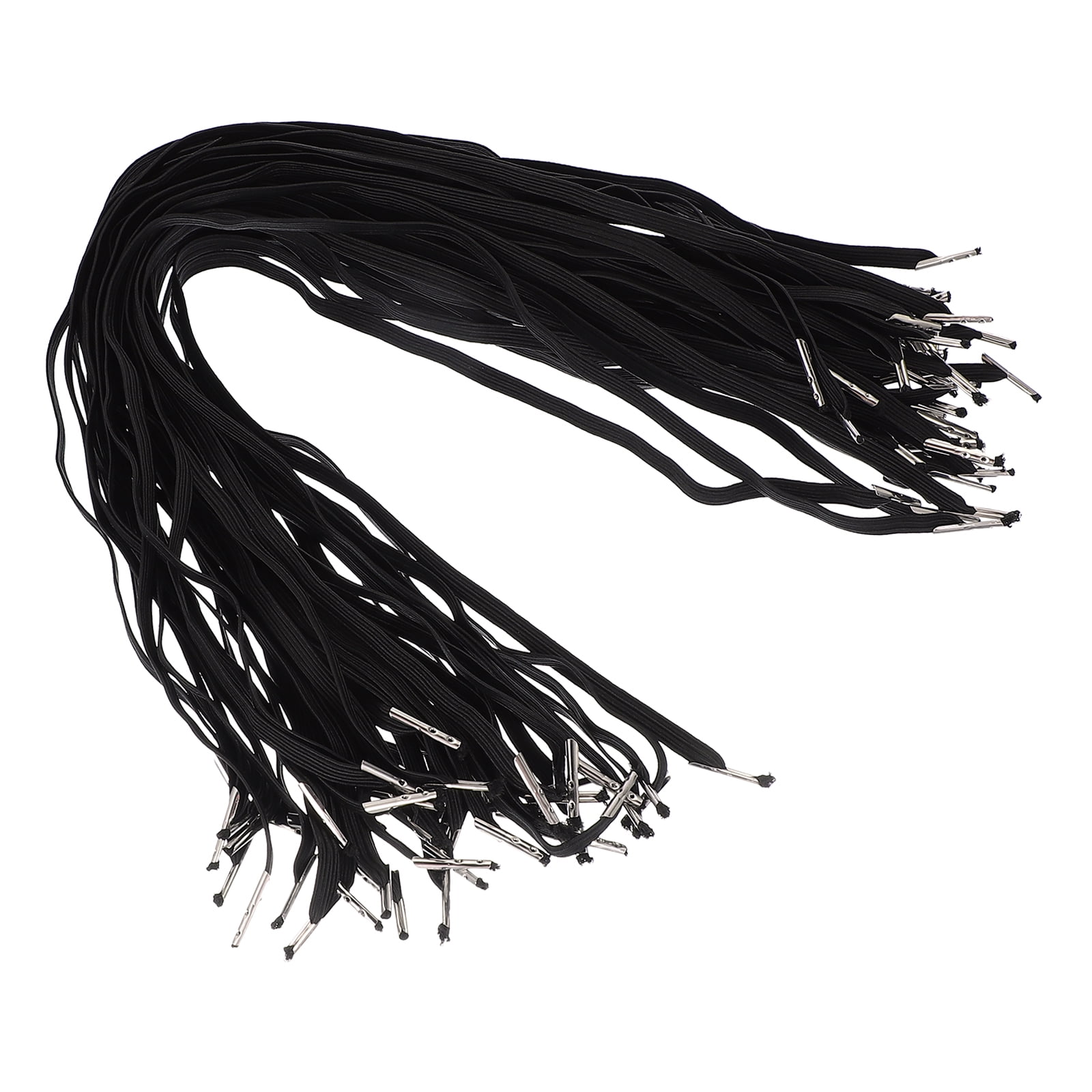 Uxcell 20 Inch Elastic Barbed Cord 6 mm Loop Stretch Flat String with ...