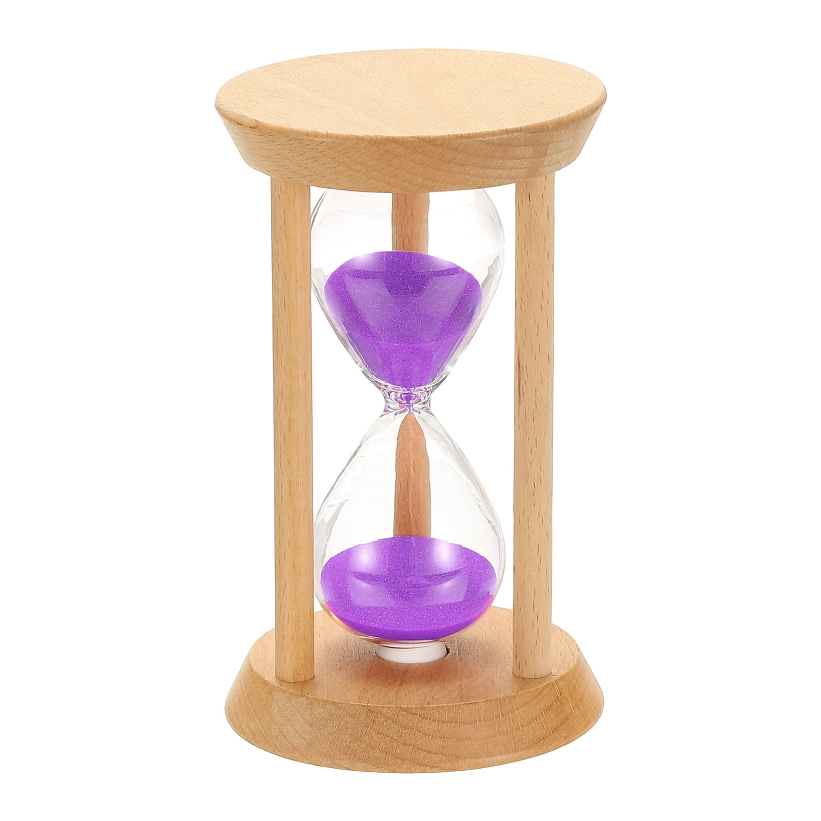 Uxcell 20 Minutes Sand Timer, 1 Pcs Wooden Sand Watch High Glass ...