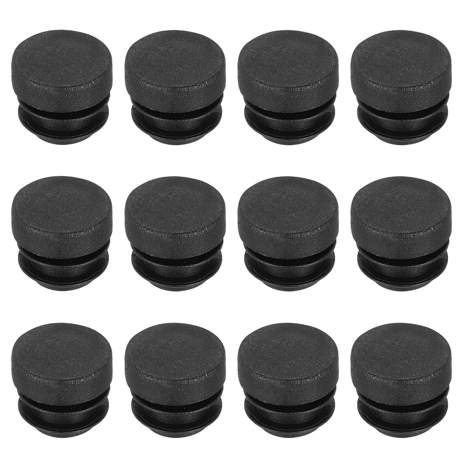 Uxcell 20 PCS 3/4"(19mm) Round Plastic Hole Plugs, Black Plastic Pipe ...