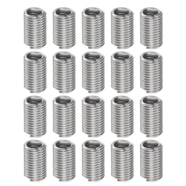 Uxcell M6 x 1 2D 12mm 304 Stainless Steel Wire Thread Insert Threaded ...