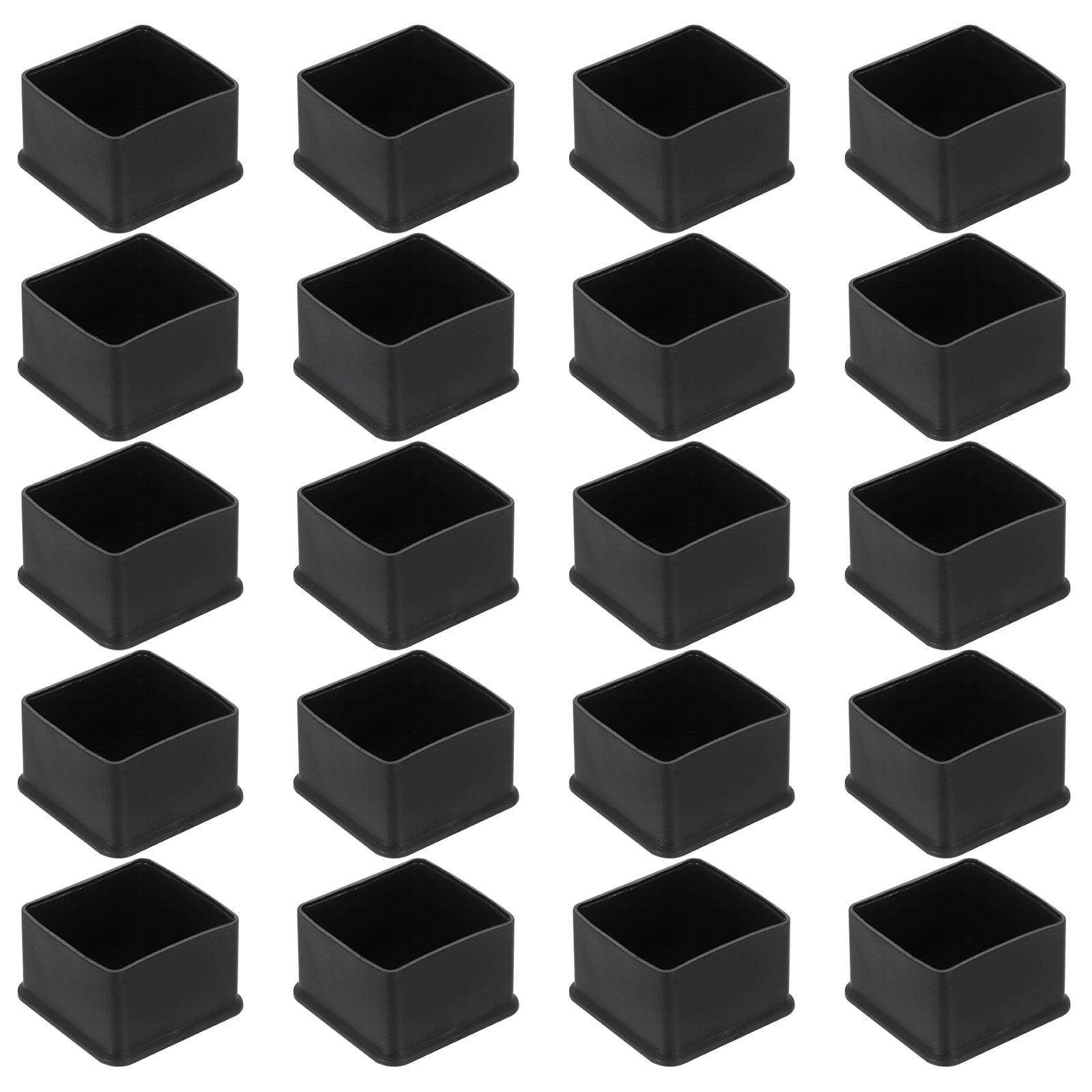 Uxcell 20 Pack 1.97 x 1.97 Inch Square PVC Furniture Leg Caps, Chair ...