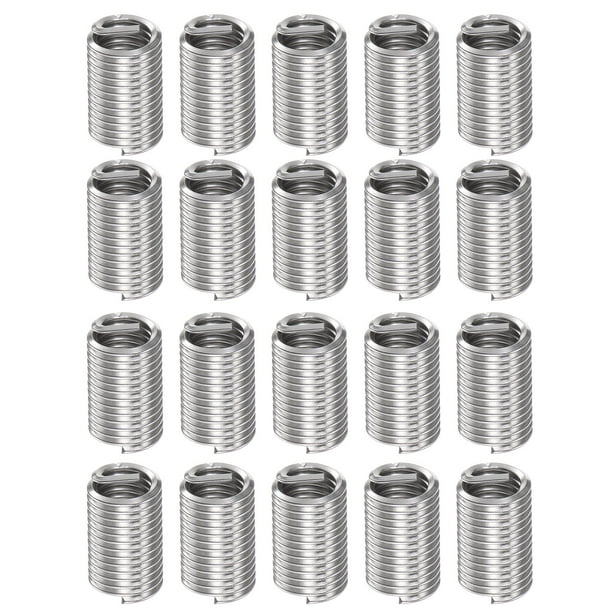 Uxcell 20 Pack 10# 32 UNF 3D 14.4mm 304 Stainless Steel Helical Wire ...
