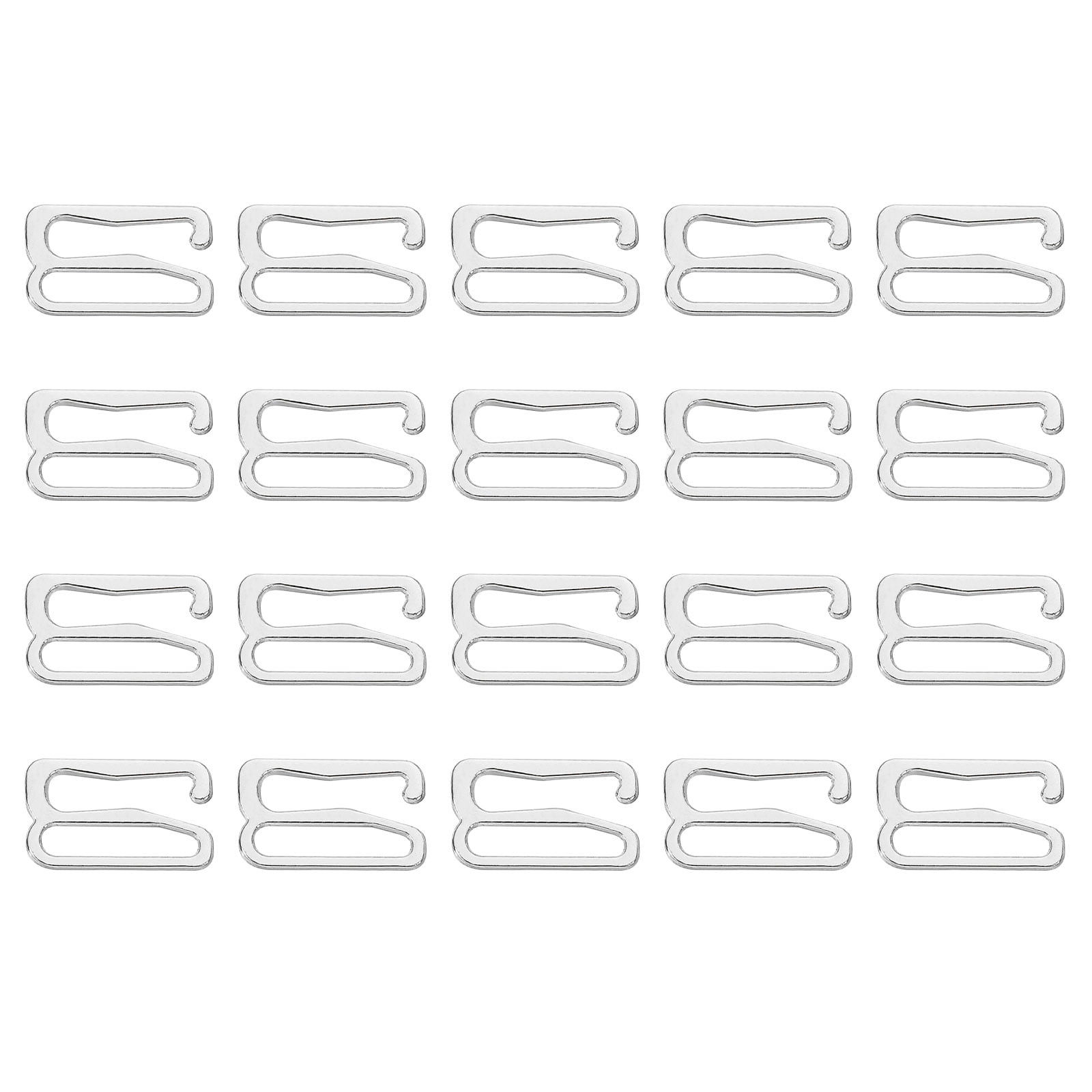 Uxcell 20 Pack 12mm 9 Shape Bra Strap Hooks, Adjustment Slide Bra Strap ...