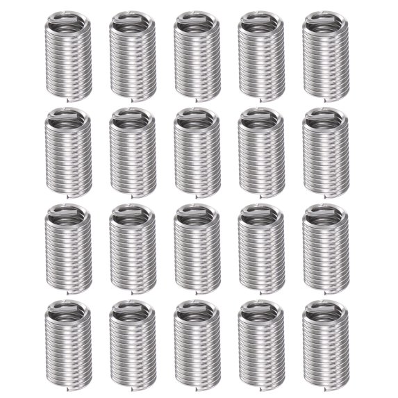 Uxcell 20 Pack 3/8 16 UNC 3D 28.5mm 304 Stainless Steel Helical Wire ...