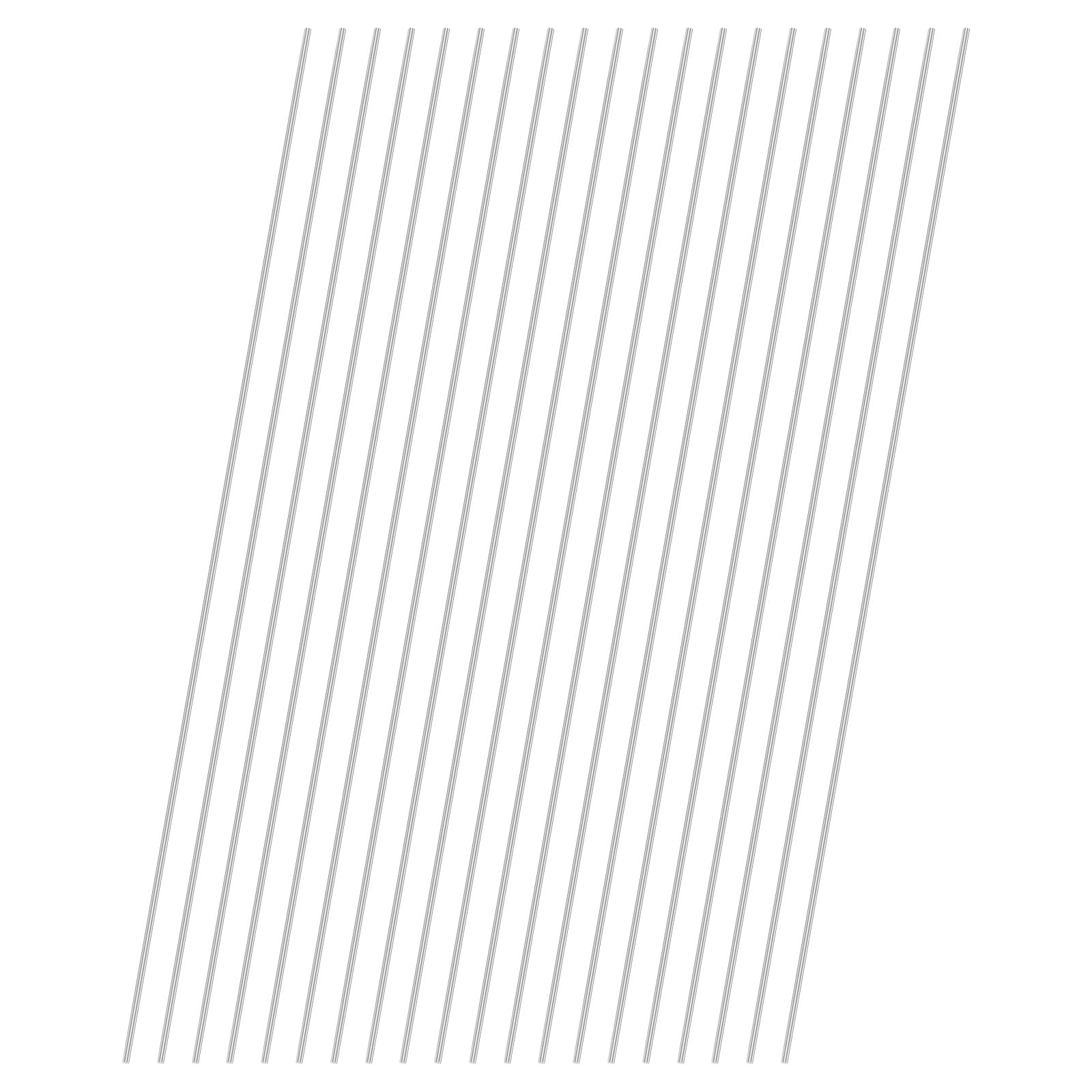 Uxcell 20-Pack 304 Stainless Steel Solid Round Rod, 1.5x250mm Metal ...