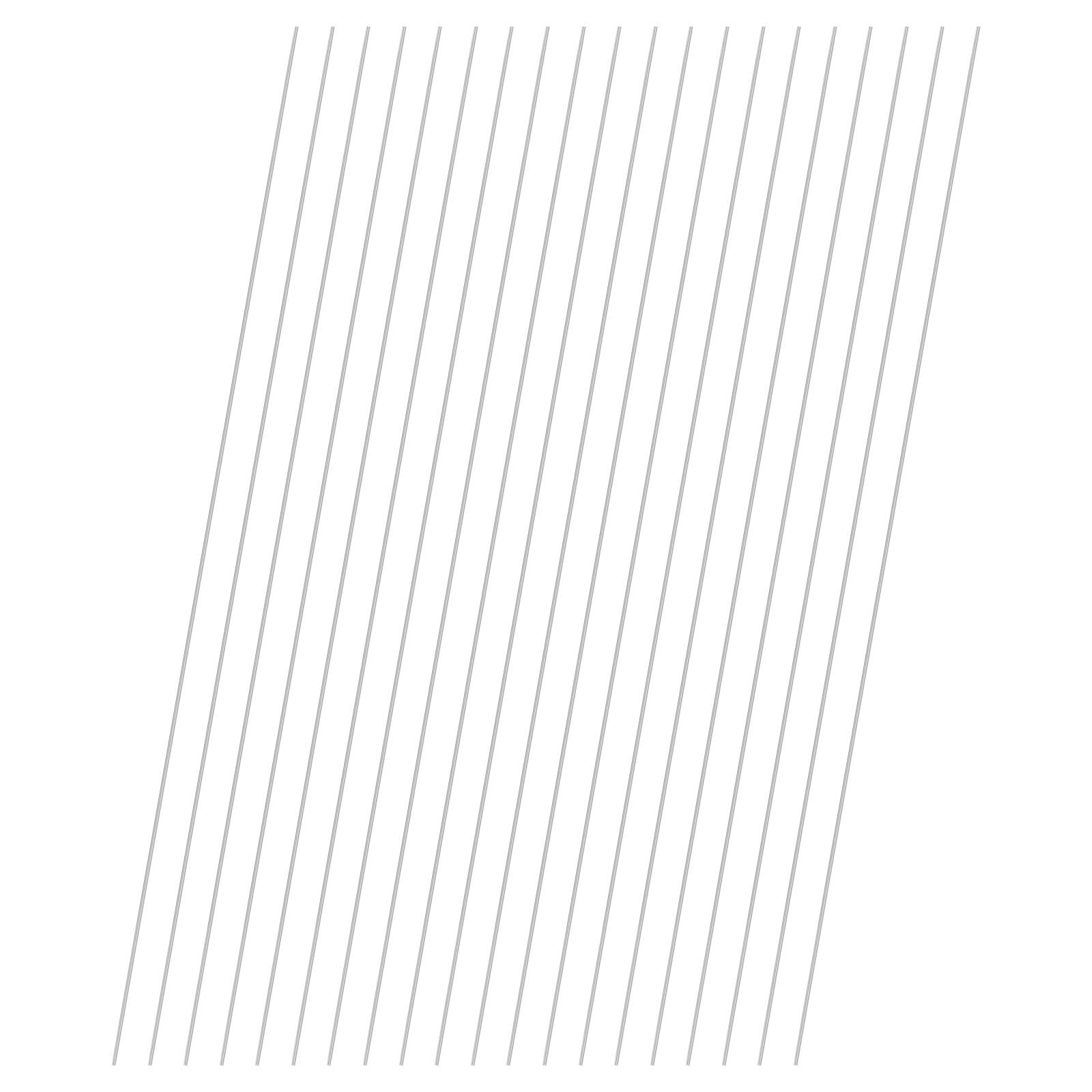 Uxcell 20-Pack 304 Stainless Steel Solid Round Rod, 1.6x400mm Metal ...