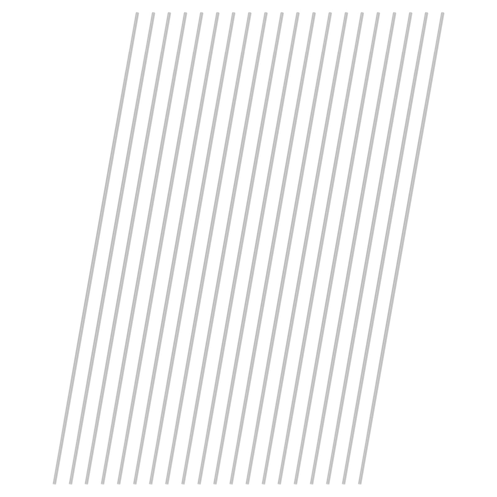 Uxcell 20-Pack 304 Stainless Steel Solid Round Rod, 1.8x300mm Metal ...