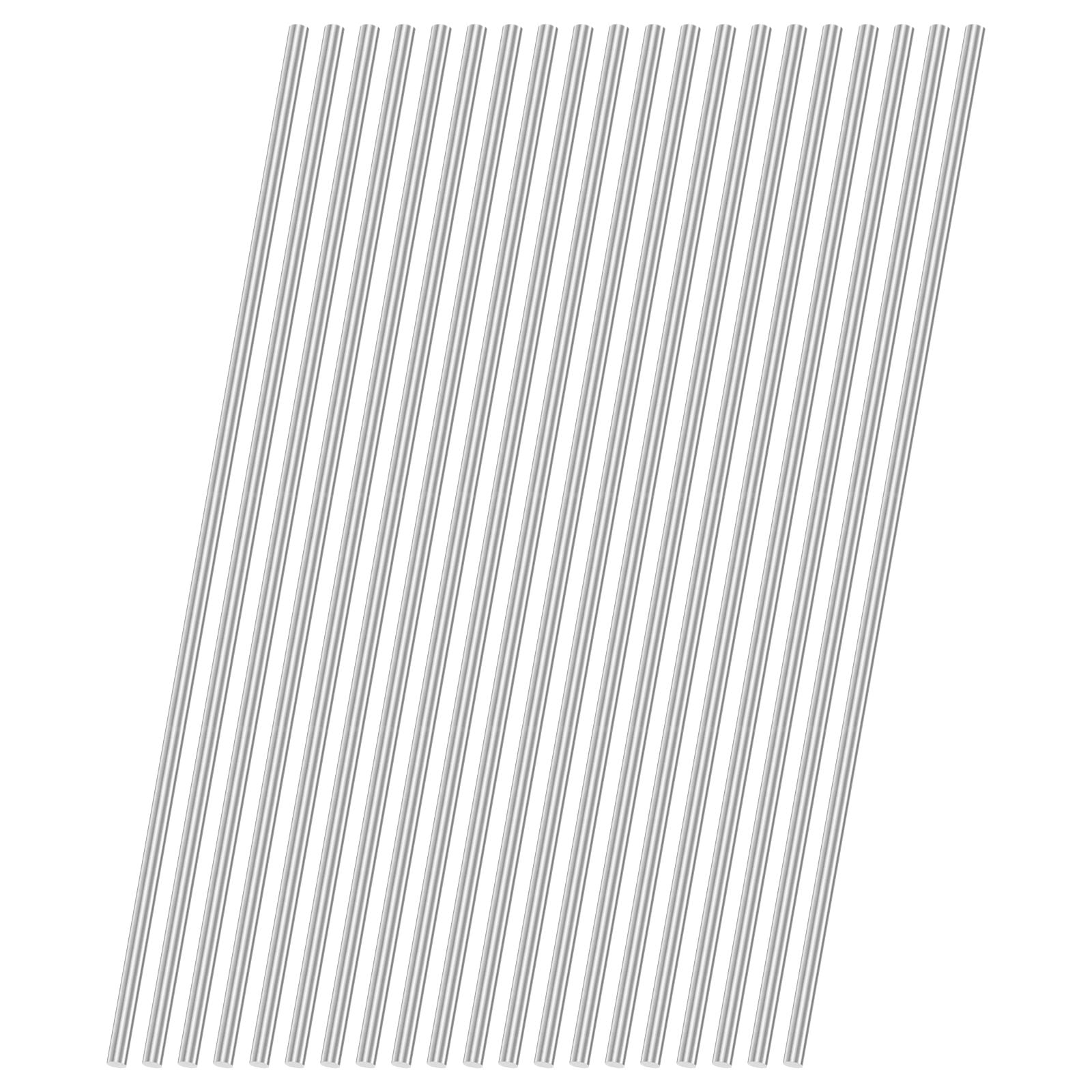 Uxcell 20-Pack 304 Stainless Steel Solid Round Rod, 3.5x200mm Metal ...