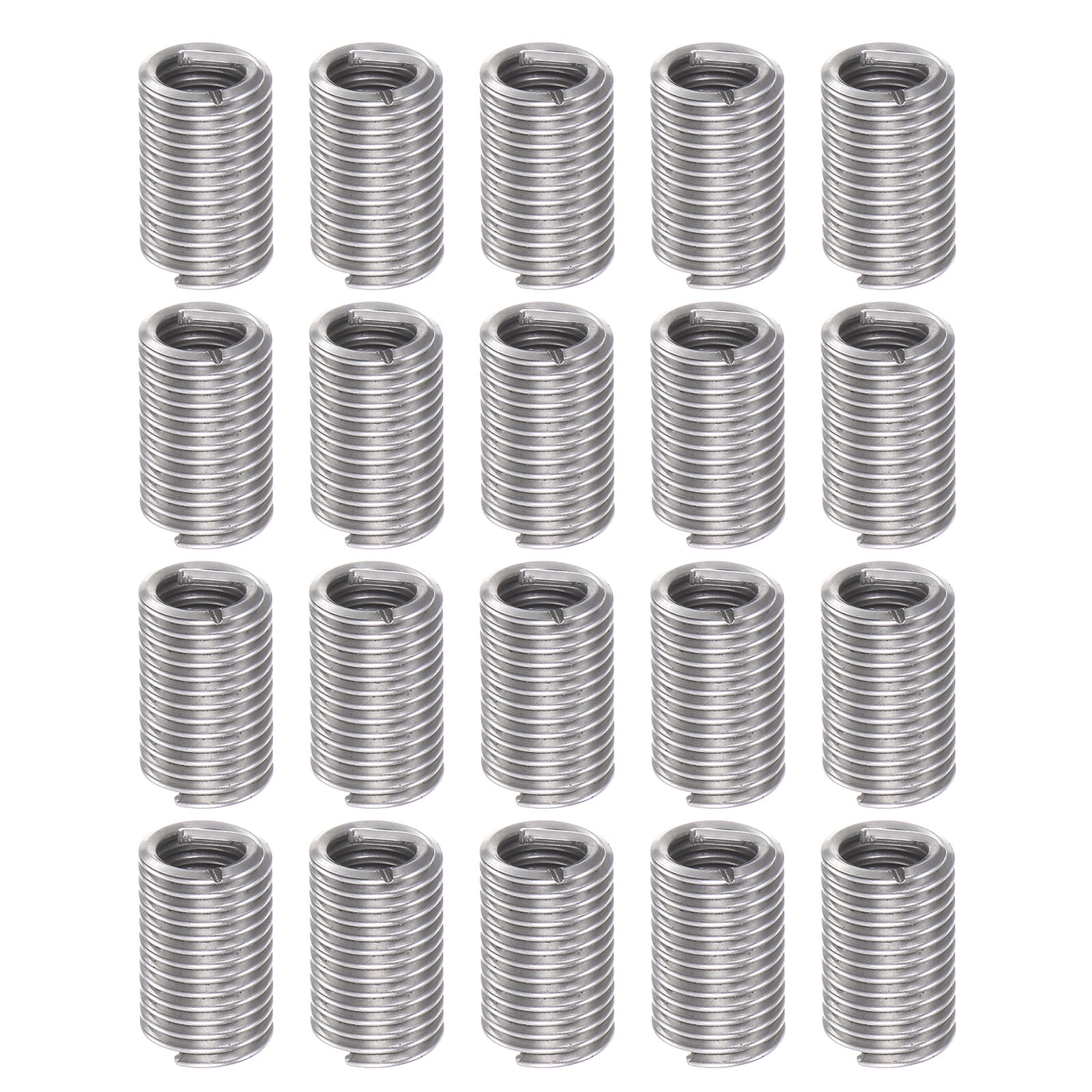Uxcell 20 Pack 4# 40 UNC 3D 8.7mm 304 Stainless Steel Helical Wire ...