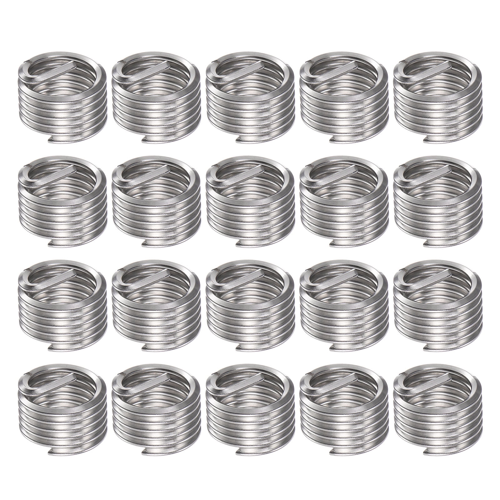 Uxcell 20 Pack 5/8 11 UNC 1D 15.9mm 304 Stainless Steel Helical Wire ...