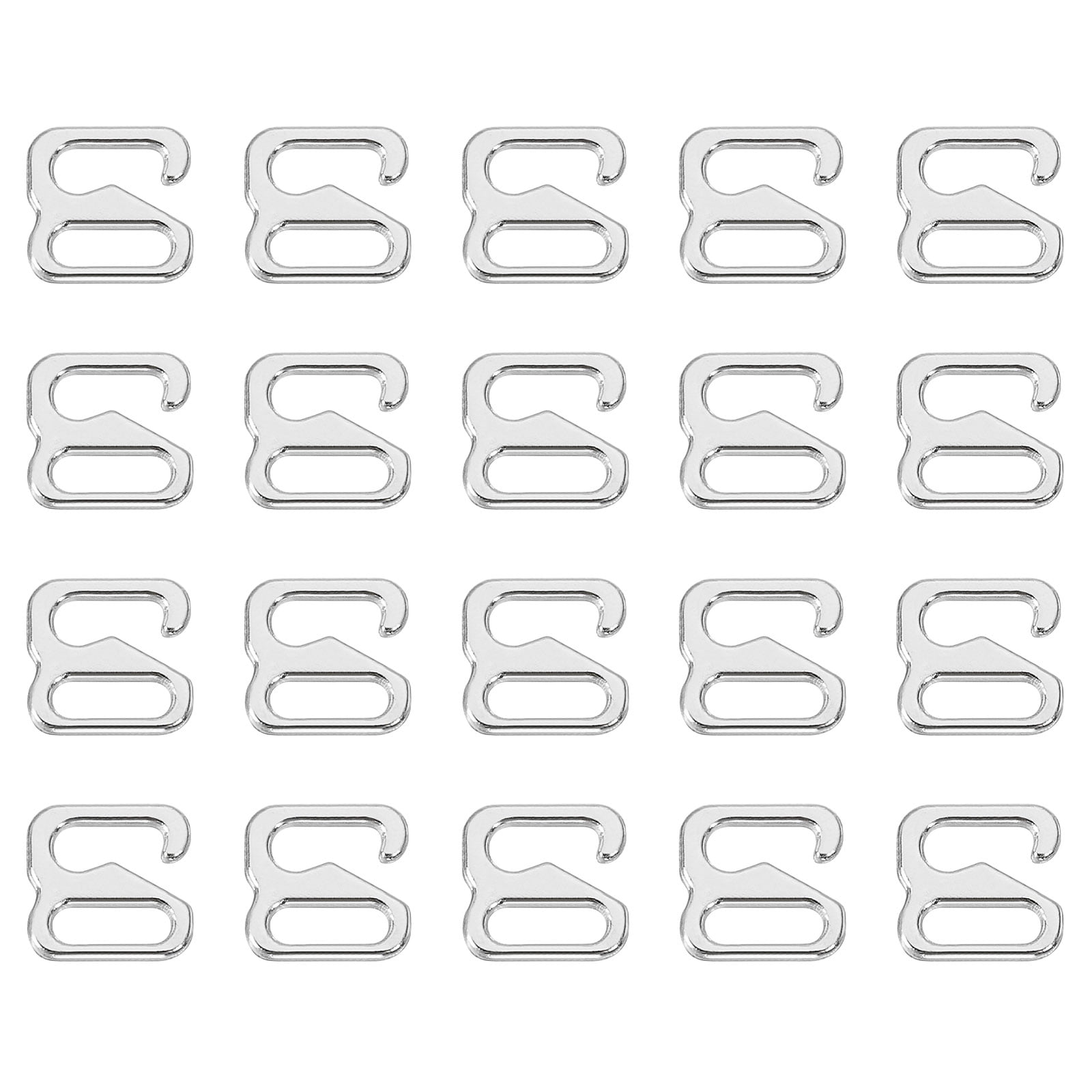 Uxcell 20 Pack 6mm 9 Shape Bra Strap Hooks, Adjustment Slide Bra Strap ...