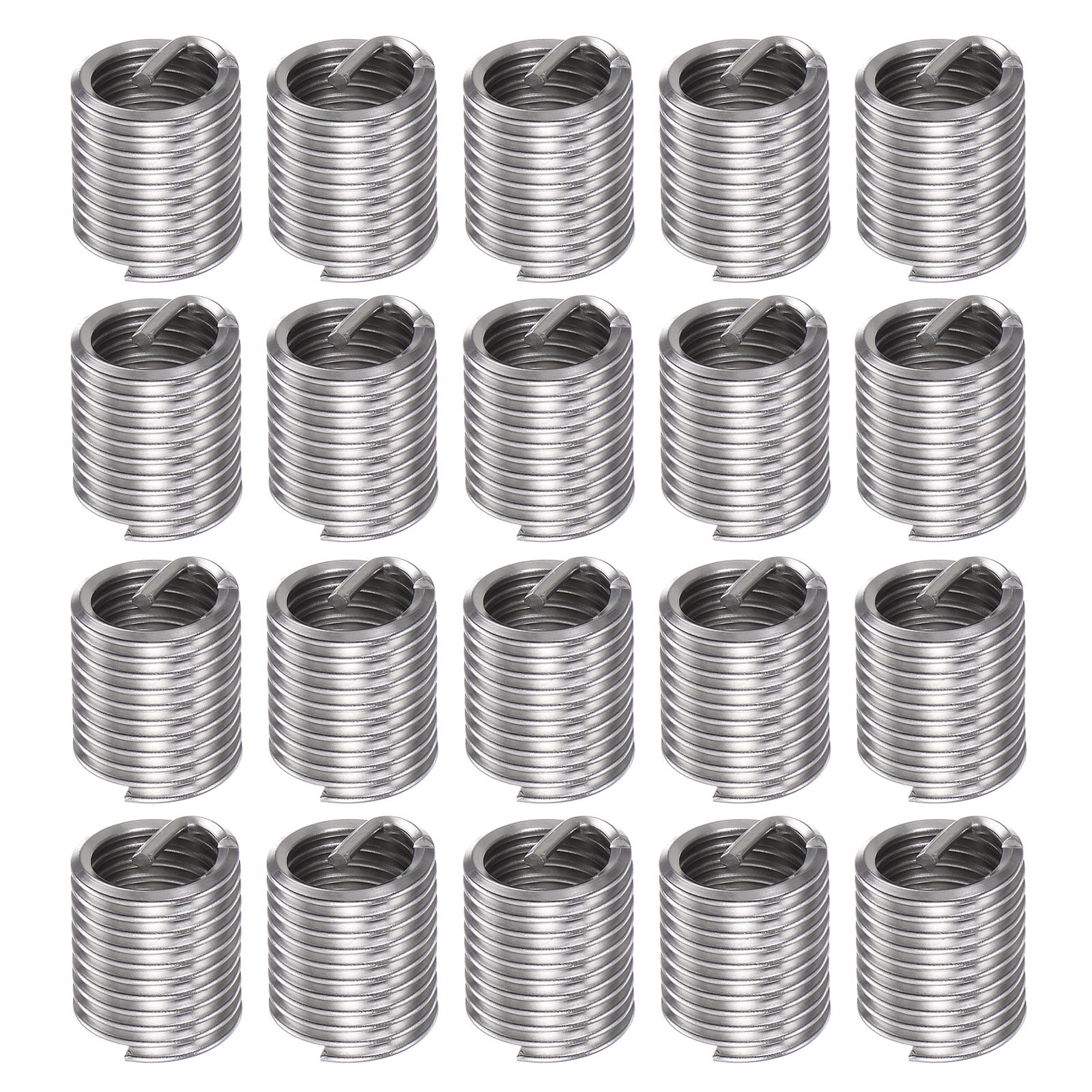 Uxcell 20 Pack 7/16 14 UNC 2D 22.2mm 304 Stainless Steel Helical Wire ...