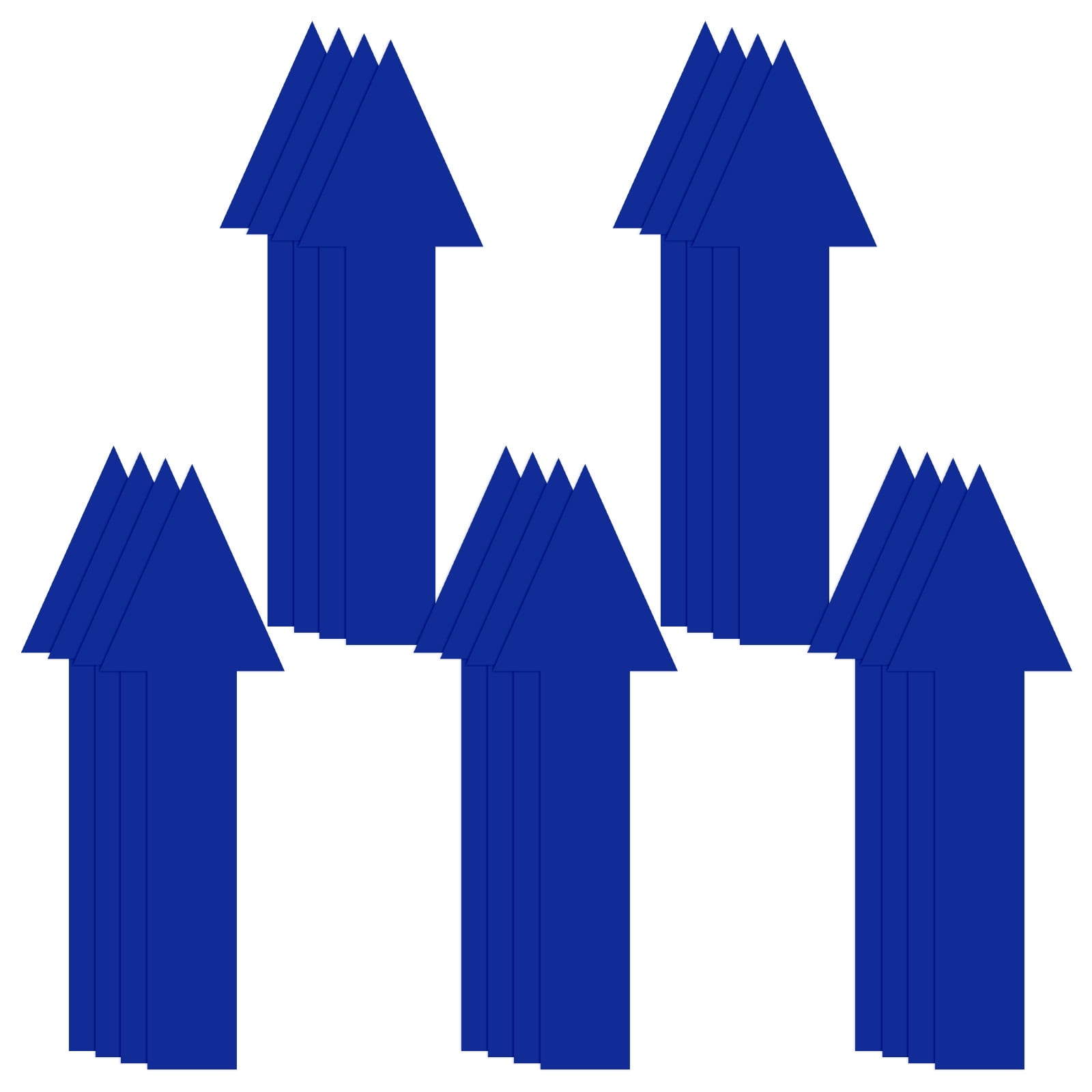 Uxcell 20-Pack Arrow Sticker, 8 Inch PVC Self Adhesive Arrow Sign for ...