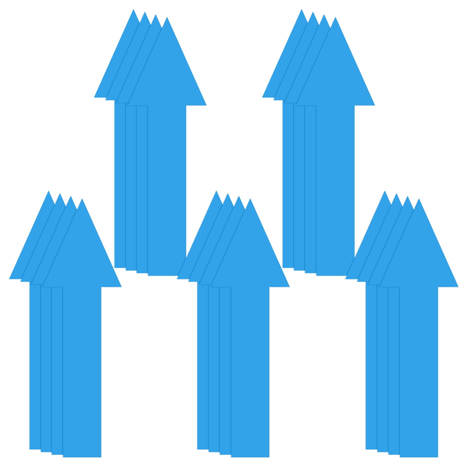 Uxcell 20-Pack Arrow Sticker, 8 Inch PVC Self Adhesive Arrow Sign for ...