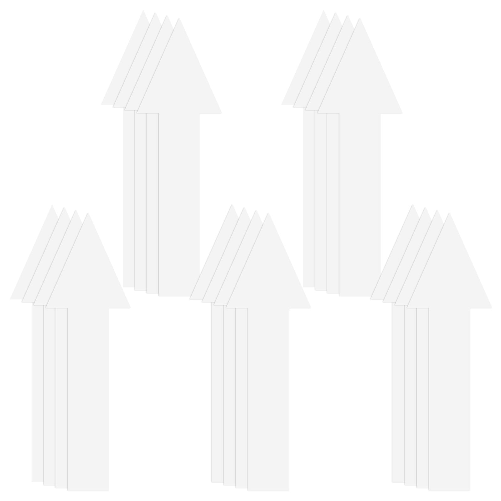 Uxcell 20-Pack Arrow Sticker, 8 Inch PVC Self Adhesive Arrow Sign for ...