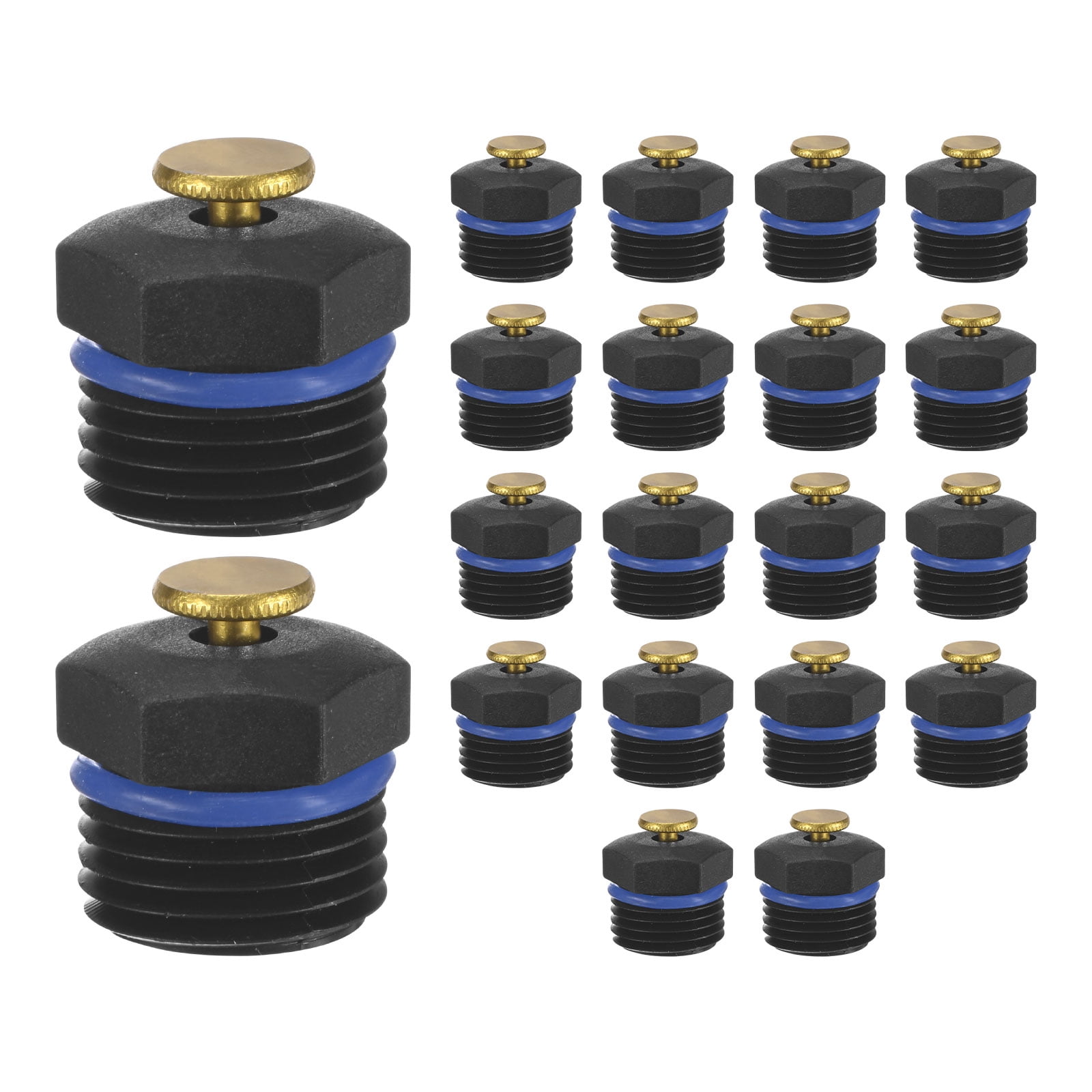 Uxcell 20-Pack Atomizing Sprinkler Nozzle, 1/2" Garden Misting Nozzles ...