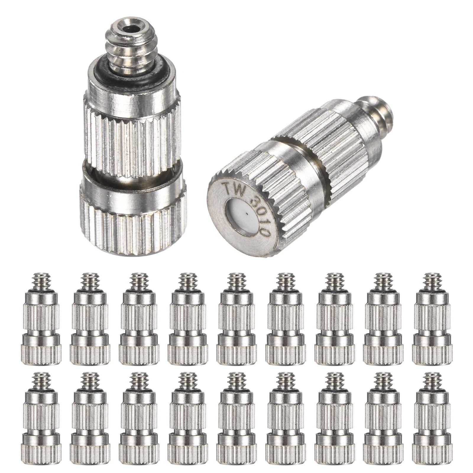 Uxcell 20-Pack Brass Misting Nozzles, 0.012"/0.3mm Orifice Mister ...