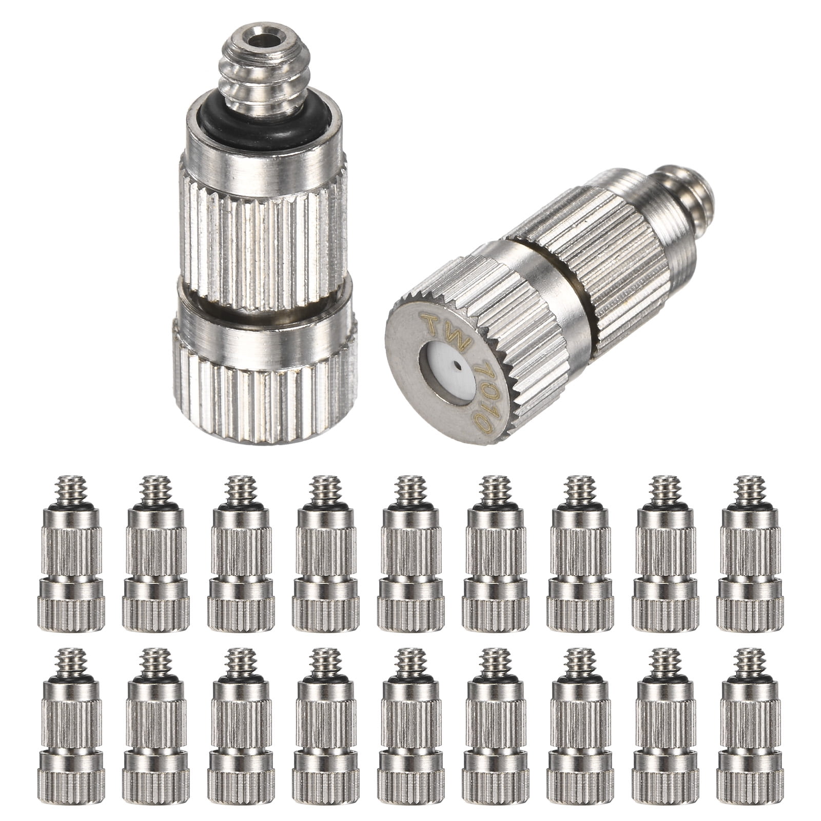 Uxcell 20-Pack Brass Misting Nozzles, 0.027"/0.7mm Orifice Mister ...