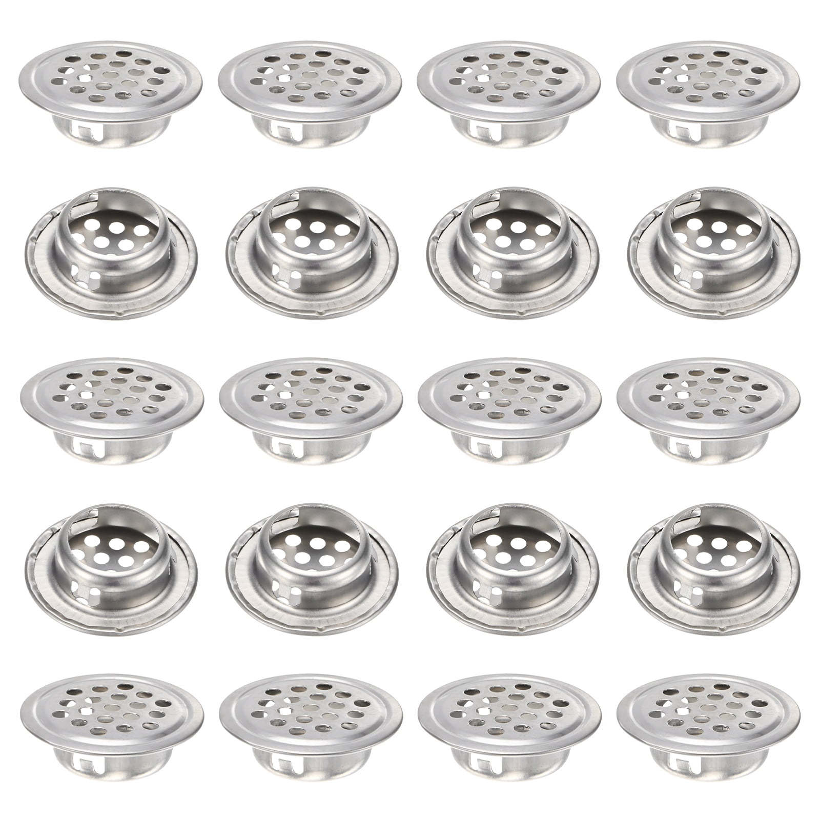 Uxcell 20-Pack Circular Soffit Vents, 19mm/0.75 Inch Stainless Steel ...