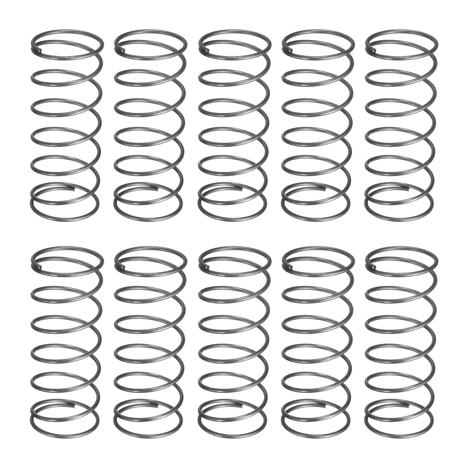 Uxcell 20 Pack Compression Spring, 20mm OD, 1.2mm Wire Size, 50mm Free ...