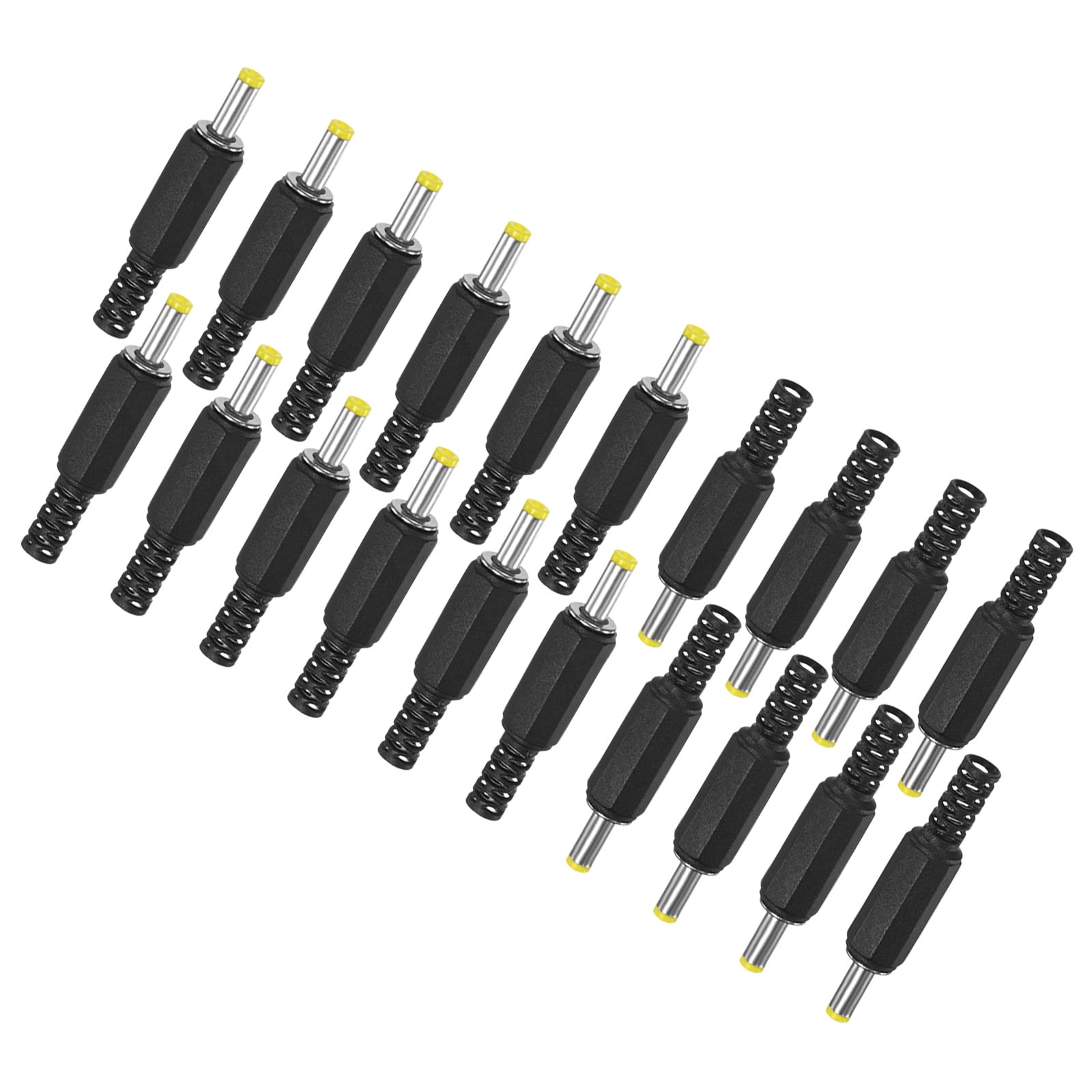 Uxcell 20-Pack DC Male Connectors, 4.0x1.7mm Copper Core for Computer ...