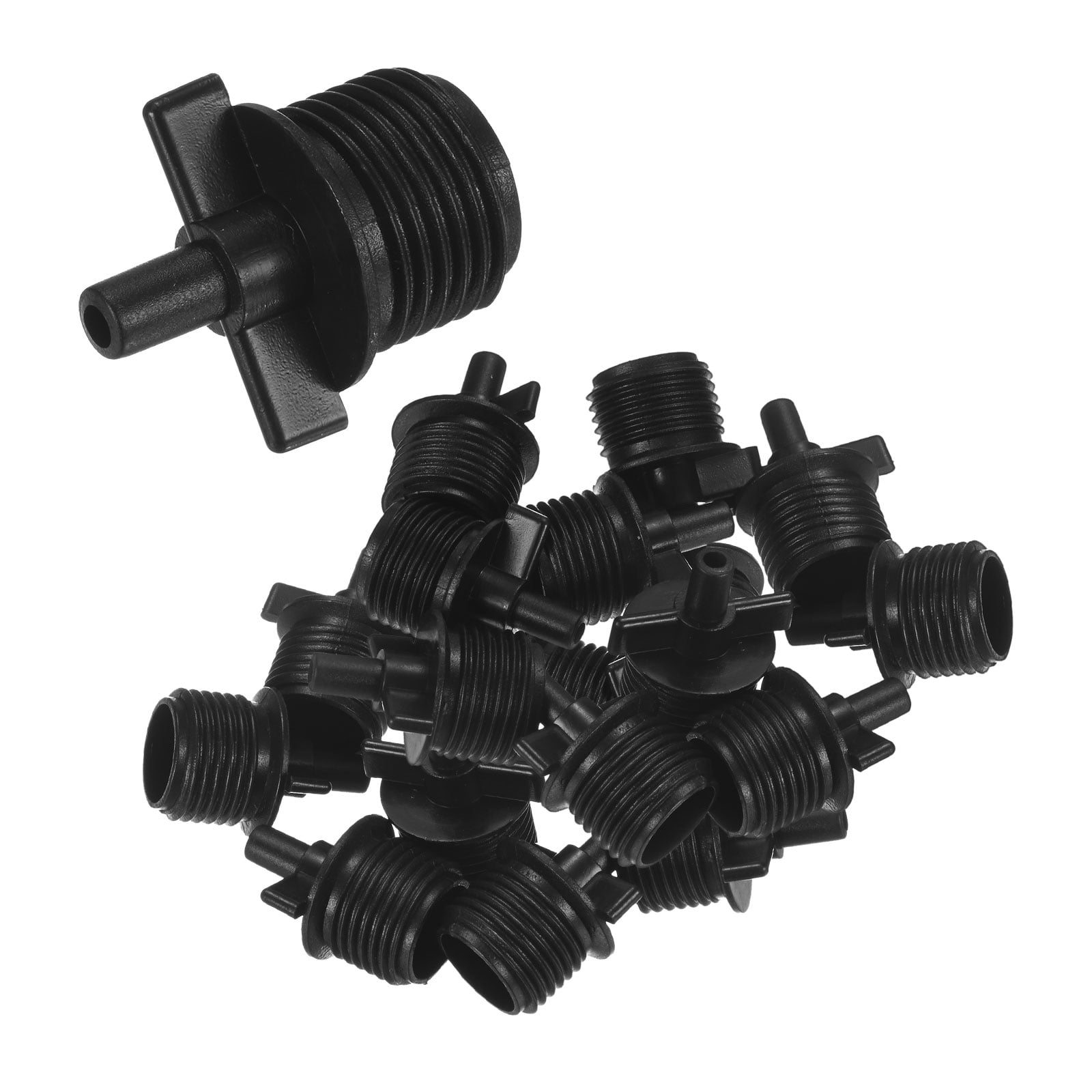 Uxcell 20-Pack Drip Irrigation Barbed Fittings, for 1/4 to 1/2 Flat ...