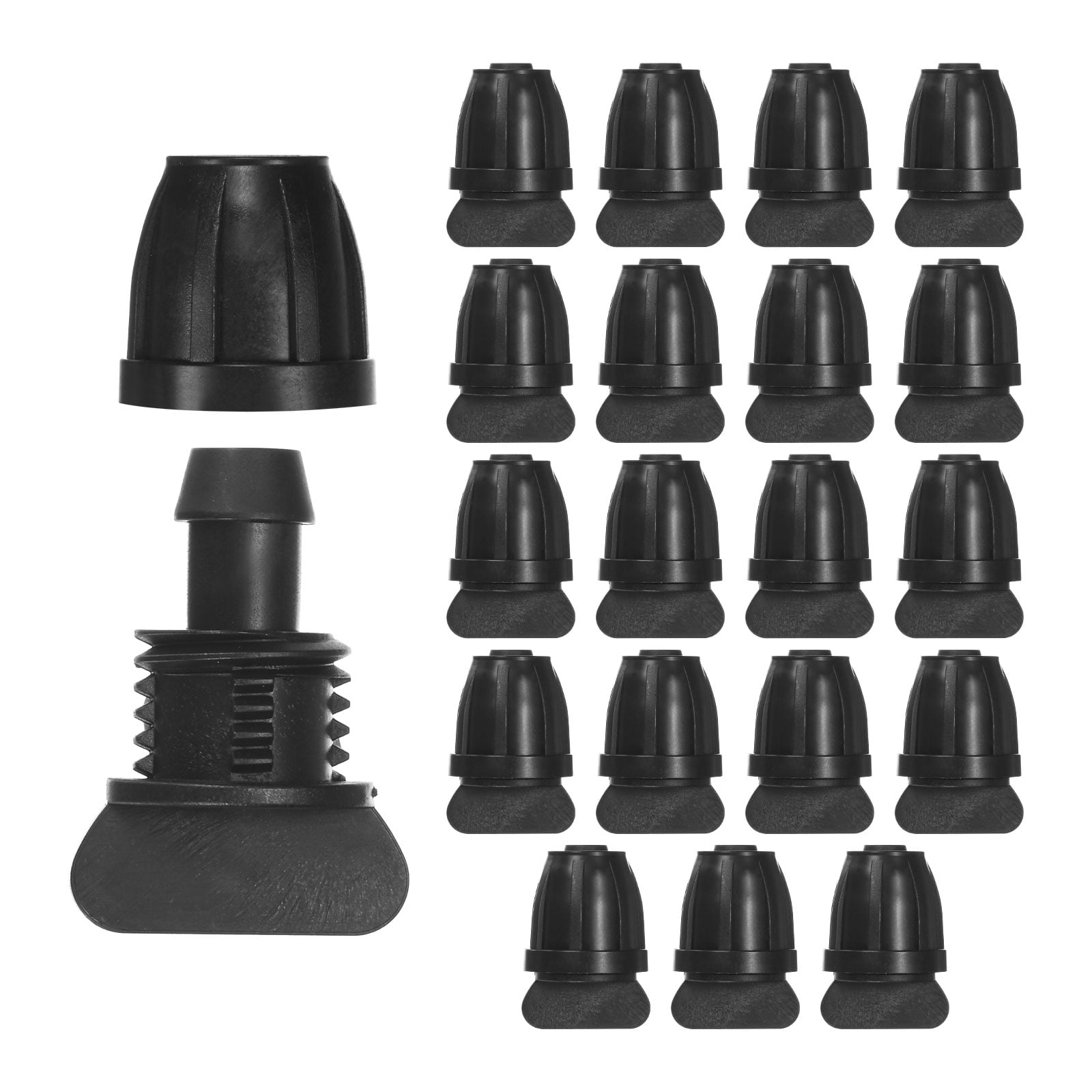 Uxcell 20-Pack Drip Irrigation Barbed Locking Tubing End Caps Fittings ...