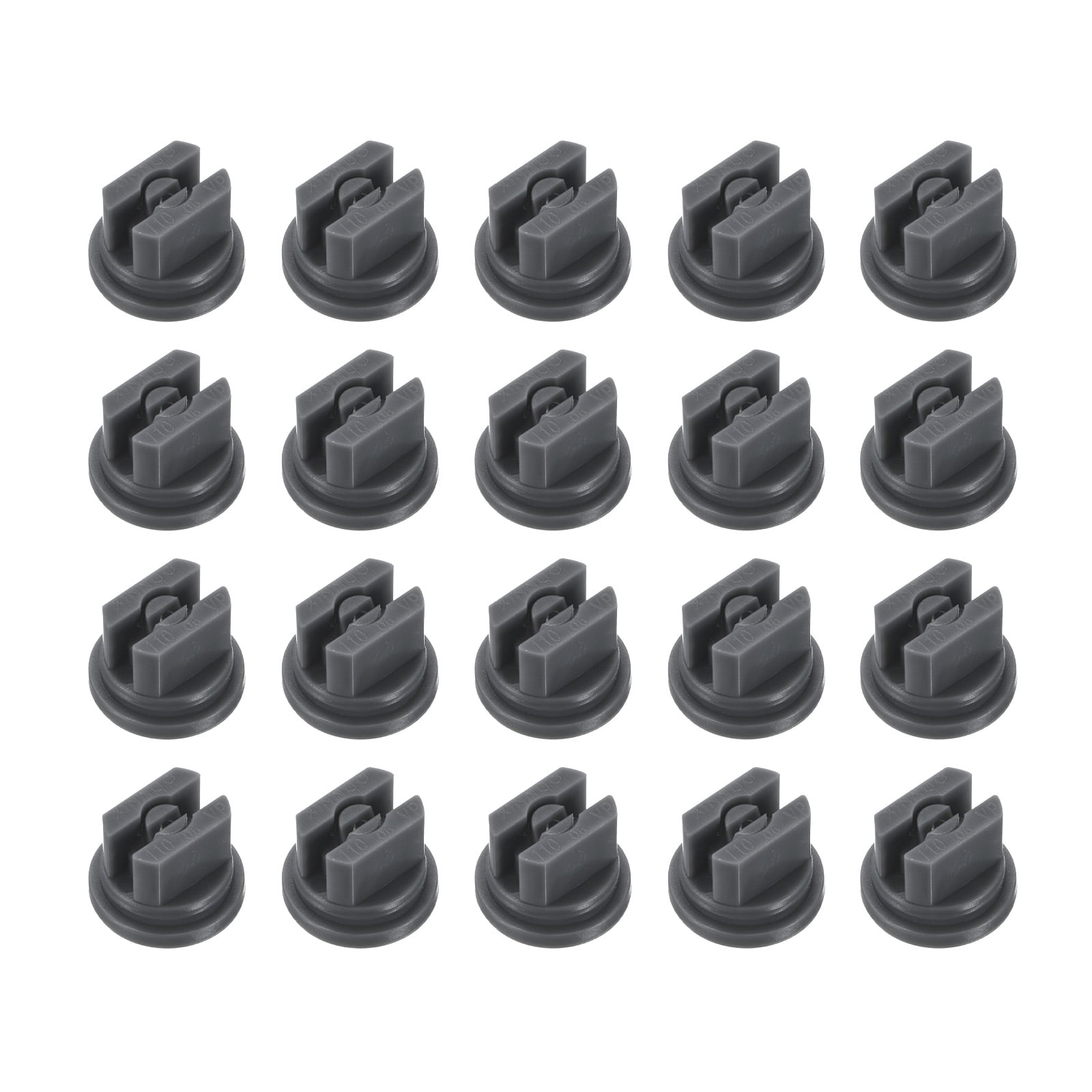 Uxcell 20-Pack Flat Fan Spray Tip, 110 Degree Plastic Spray Nozzle Tips ...